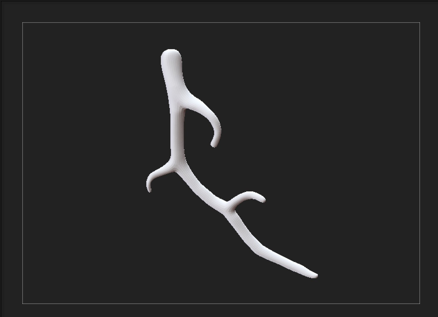 3d Nature Stem Model