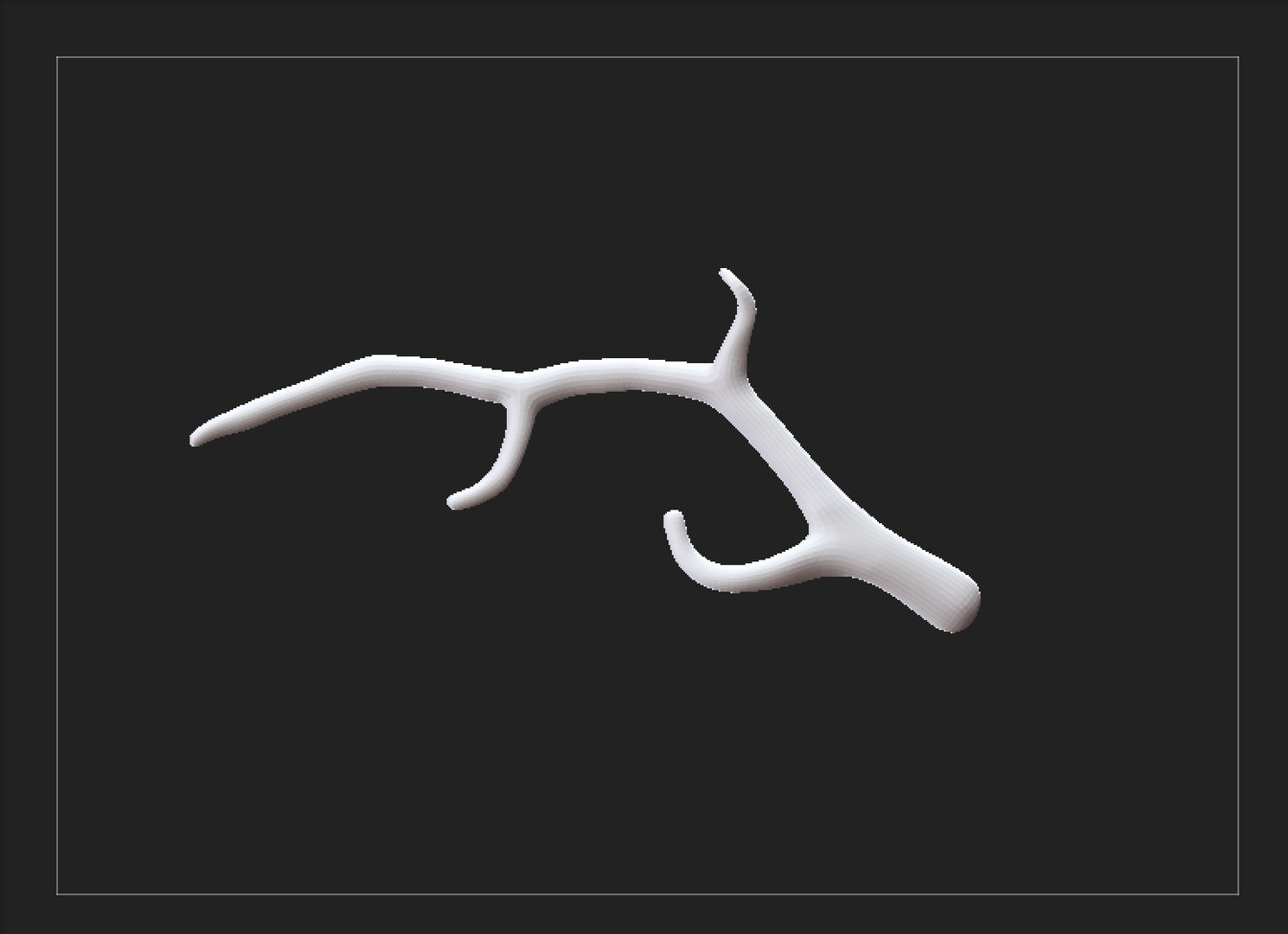 3d Nature Stem Model