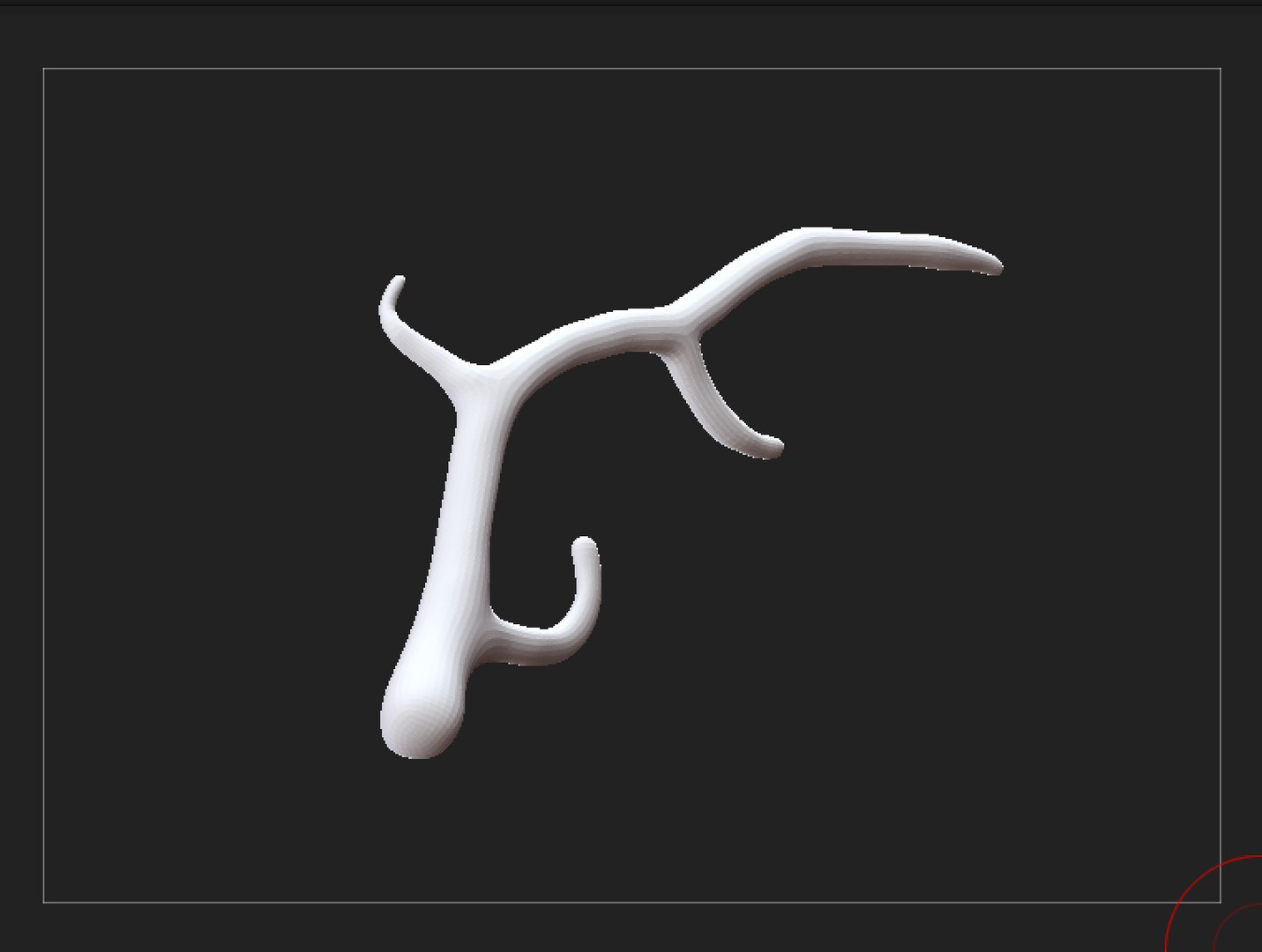 3d Nature Stem Model