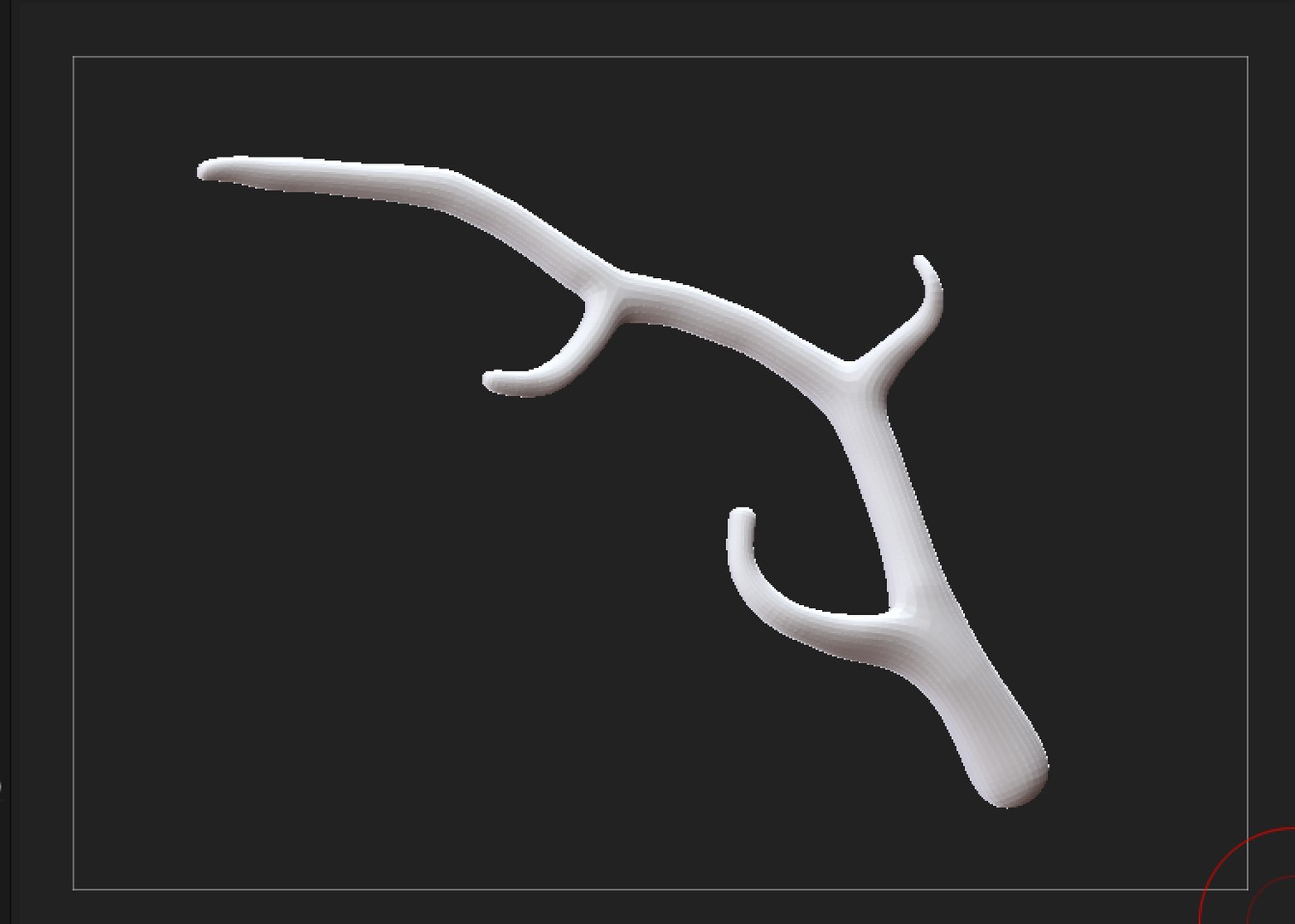 3d Nature Stem Model