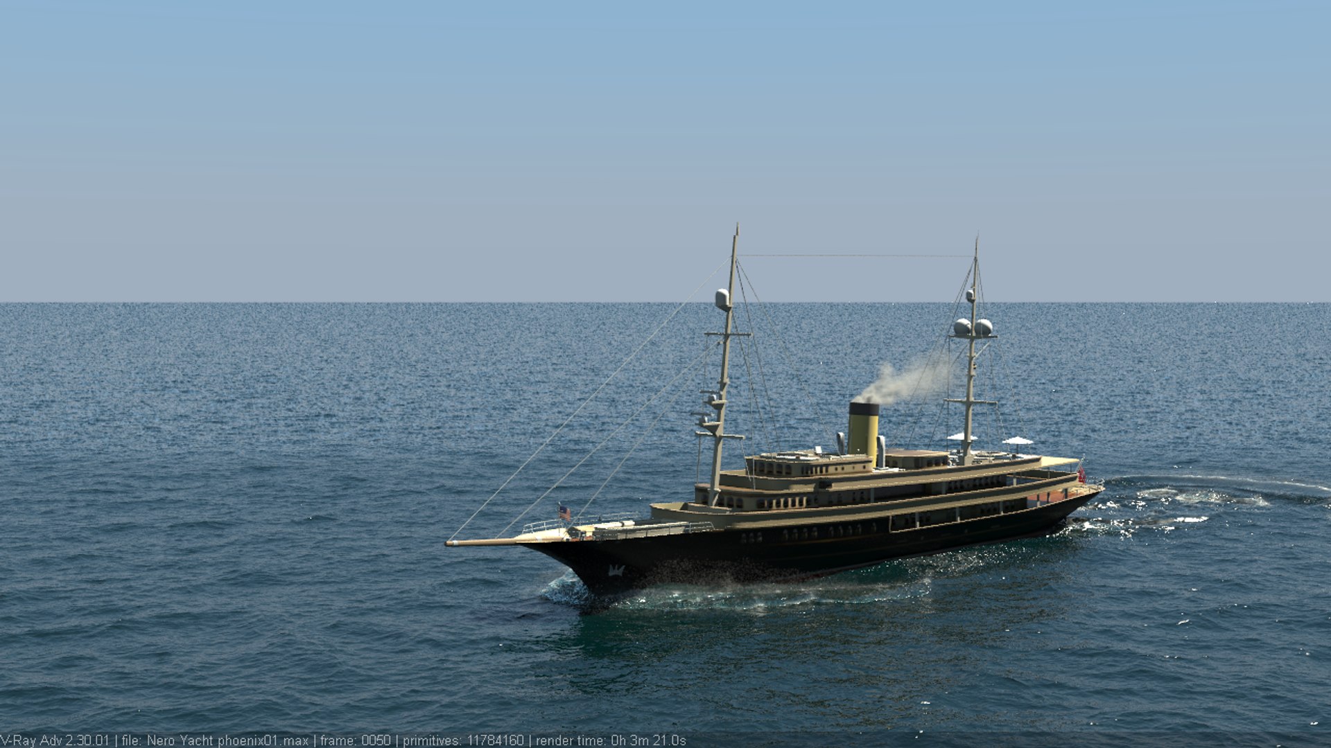 3D Nero Yacht Simulation - TurboSquid 1204357
