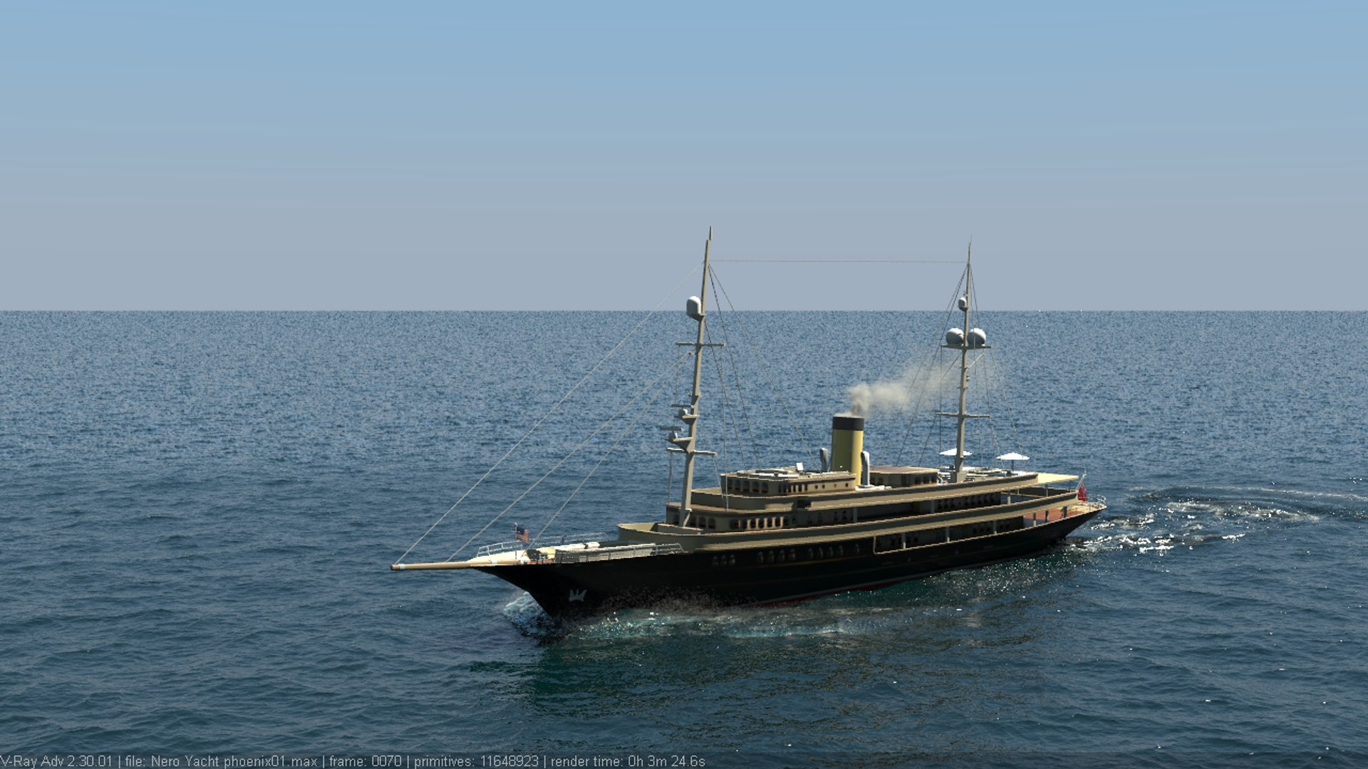 3D Nero Yacht Simulation - TurboSquid 1204357