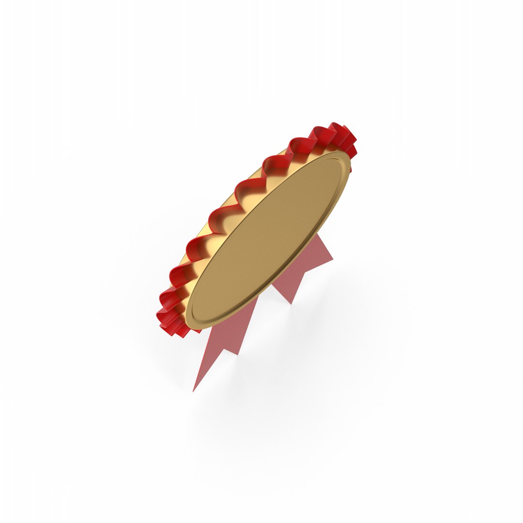 3D Model Red Winner Ribbon Award - TurboSquid 2119155