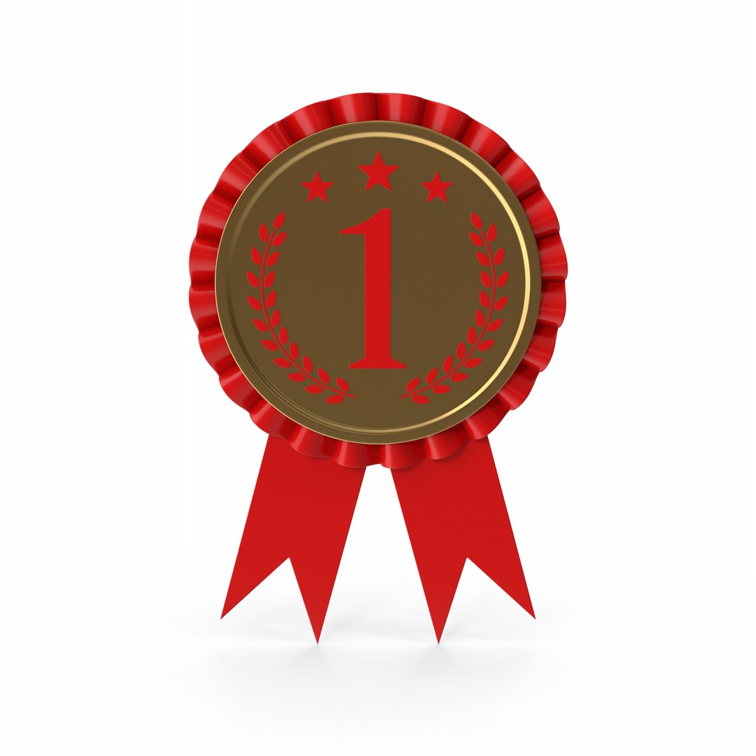 3D Model Red Winner Ribbon Award - TurboSquid 2119155