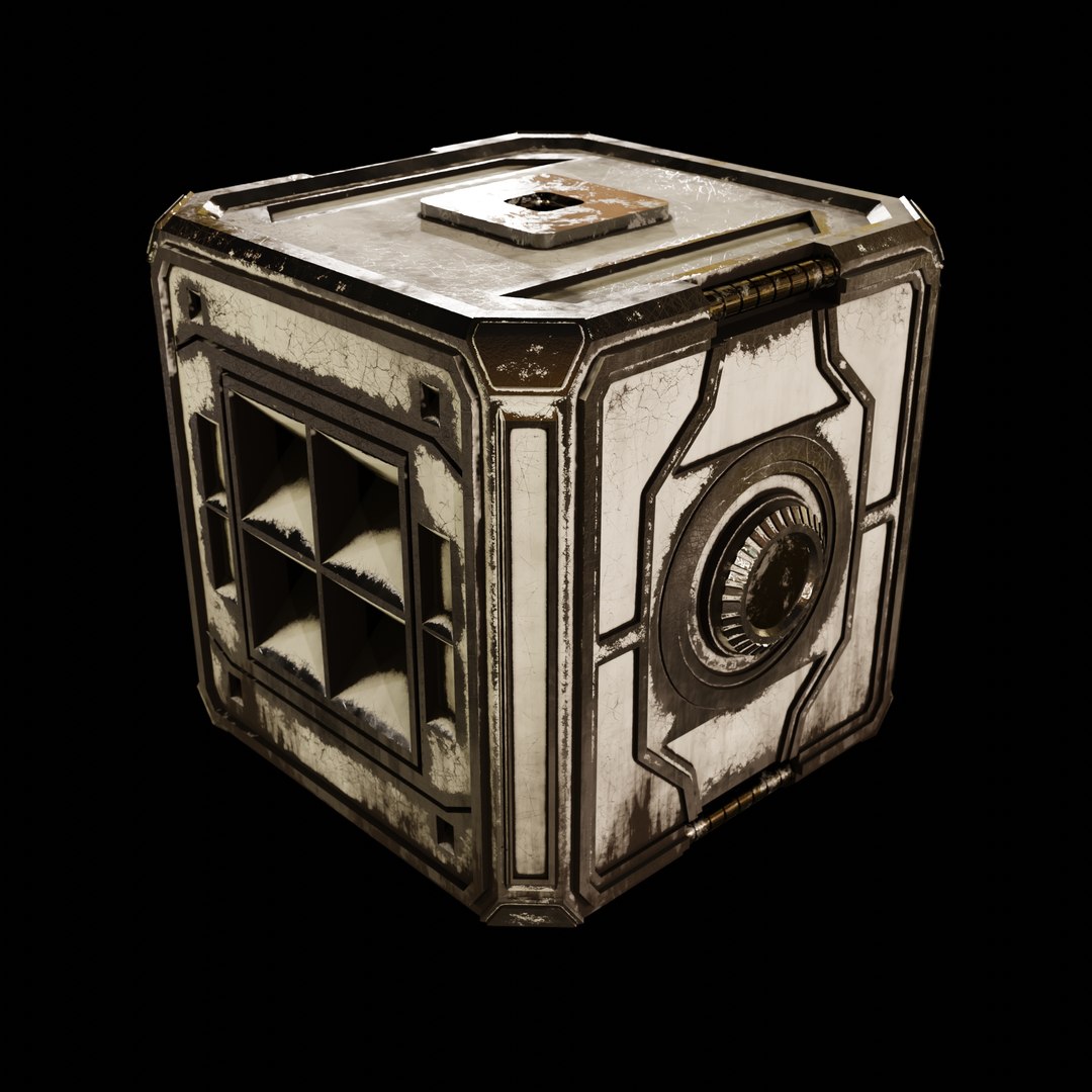 Sci-fi Post-apo Box Container Storage 3D model - TurboSquid 2063648