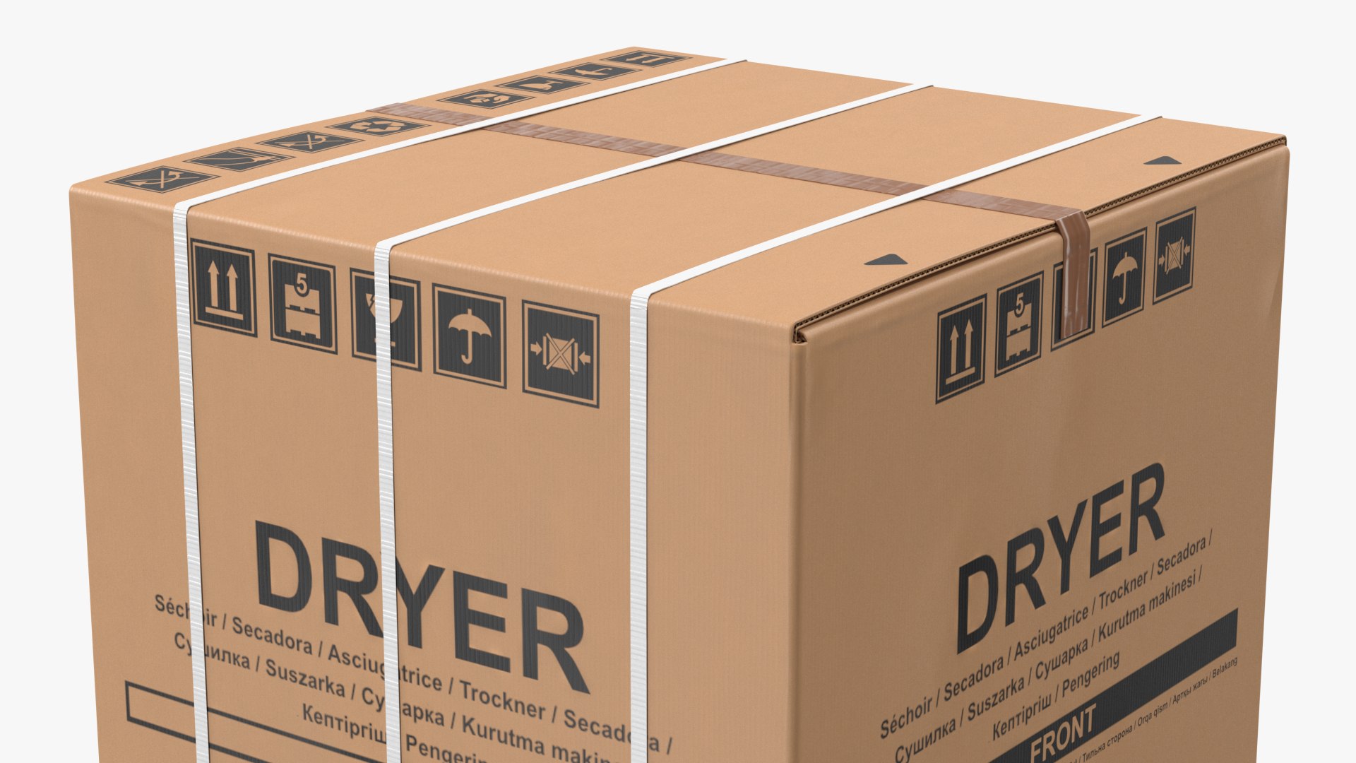 Dryer Cardboard Box 3D Model - TurboSquid 2117236