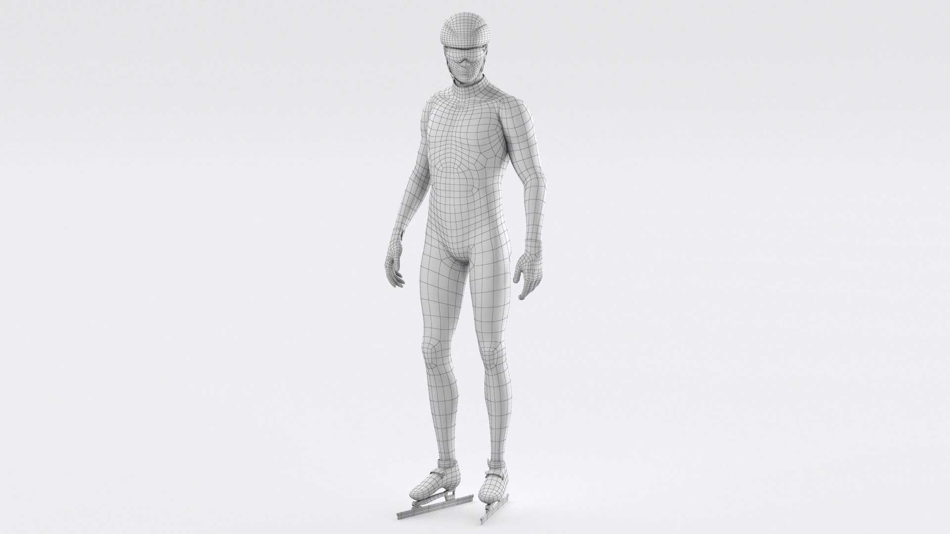 3D Speed Skater Short Track Animated HQ Standard License - TurboSquid ...