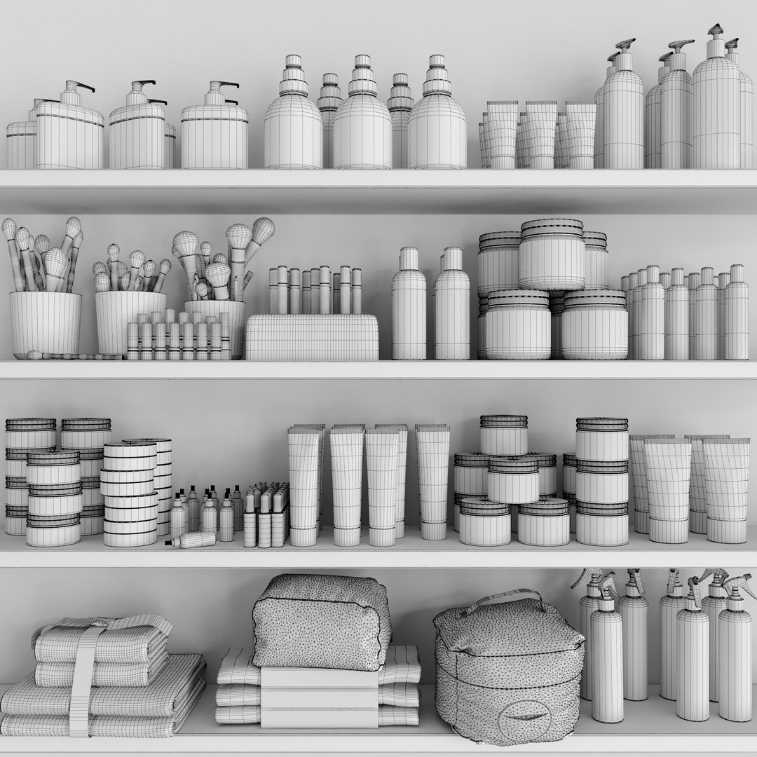 Cosmetics beauty 3D model - TurboSquid 1344664