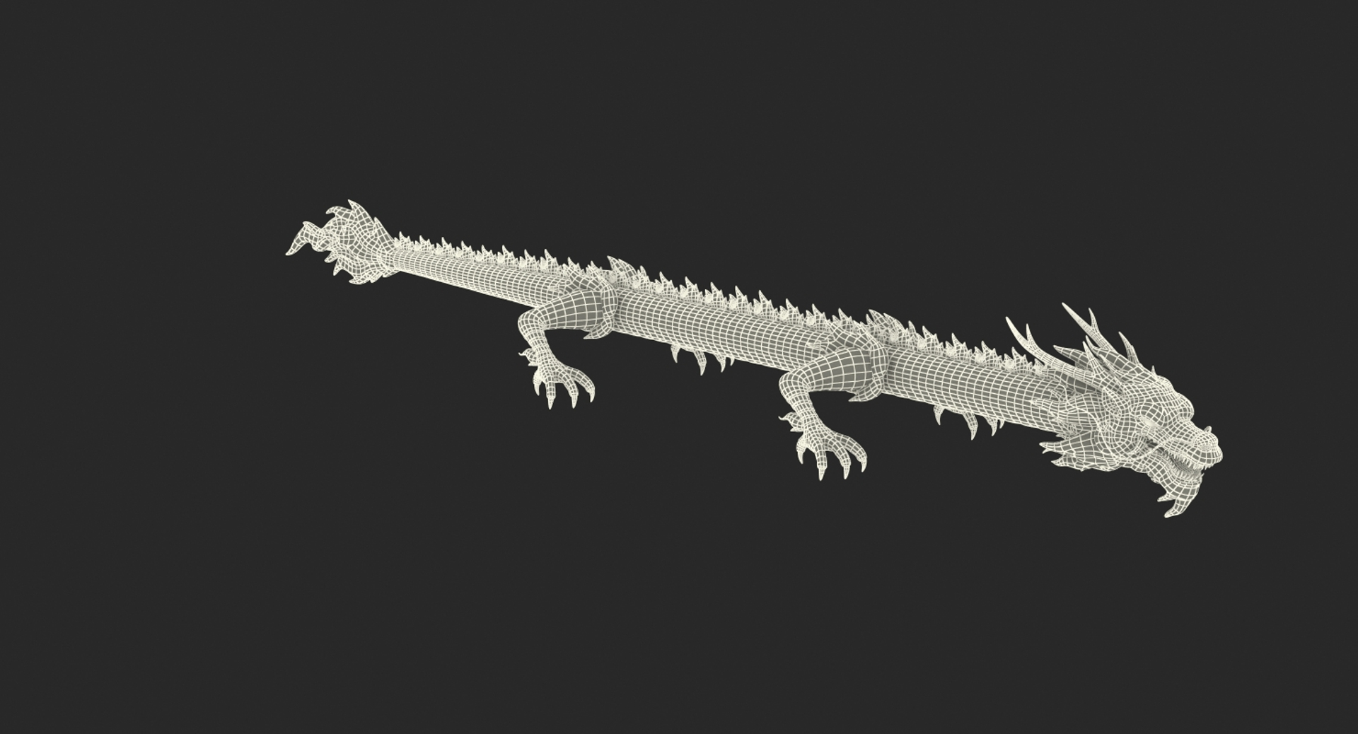 Silver Dragon 3D Model - TurboSquid 1381057