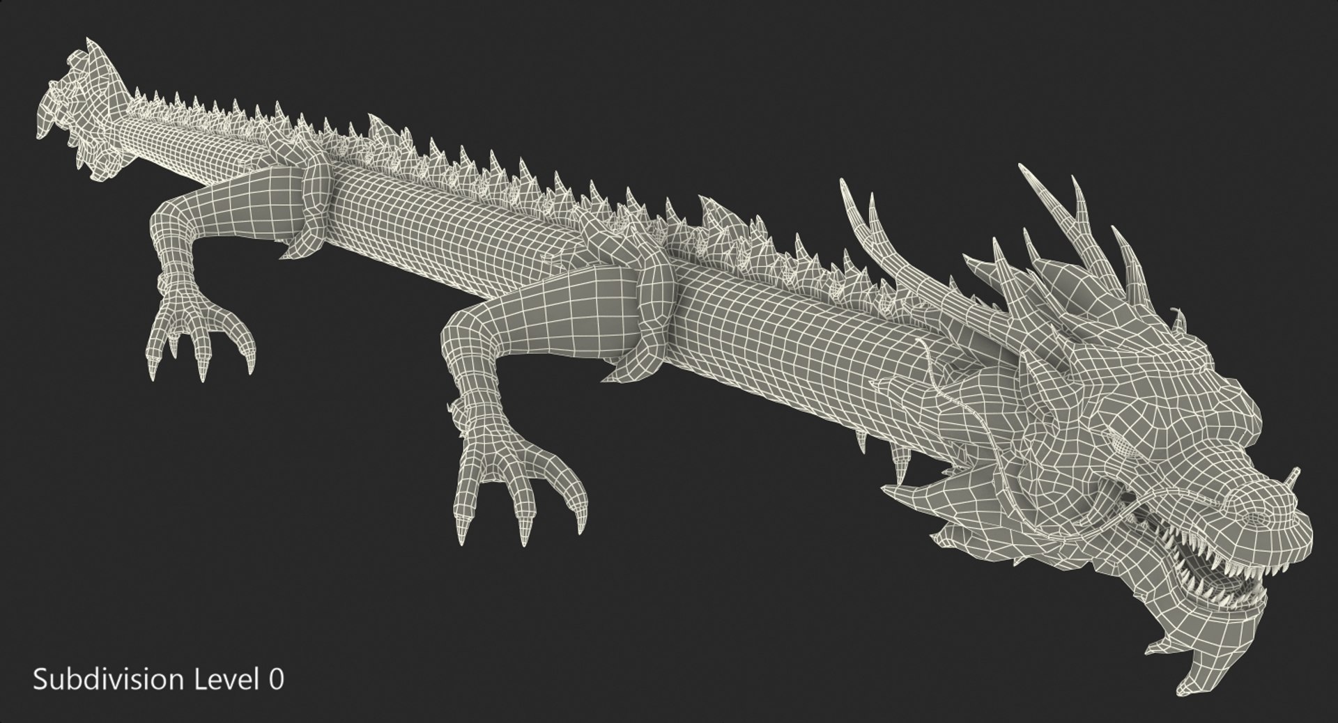 Silver dragon 3D model - TurboSquid 1381057