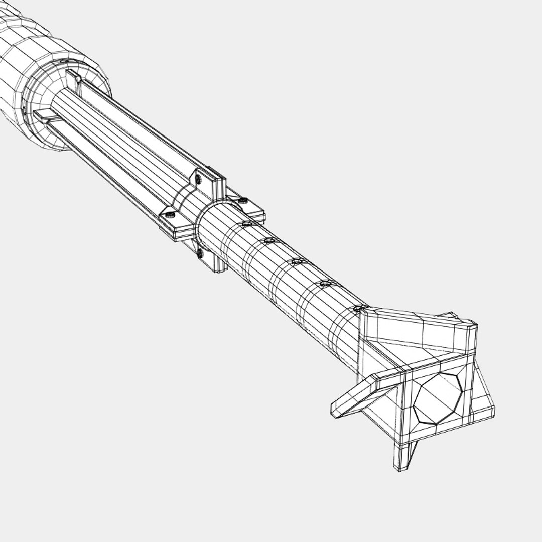 Rpg-7 Rocket 3d Model