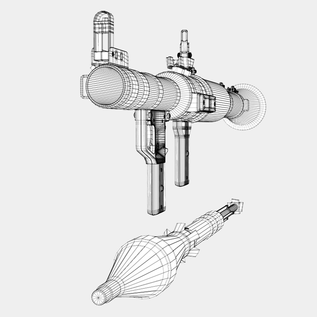 Rpg-7 Rocket 3d Model