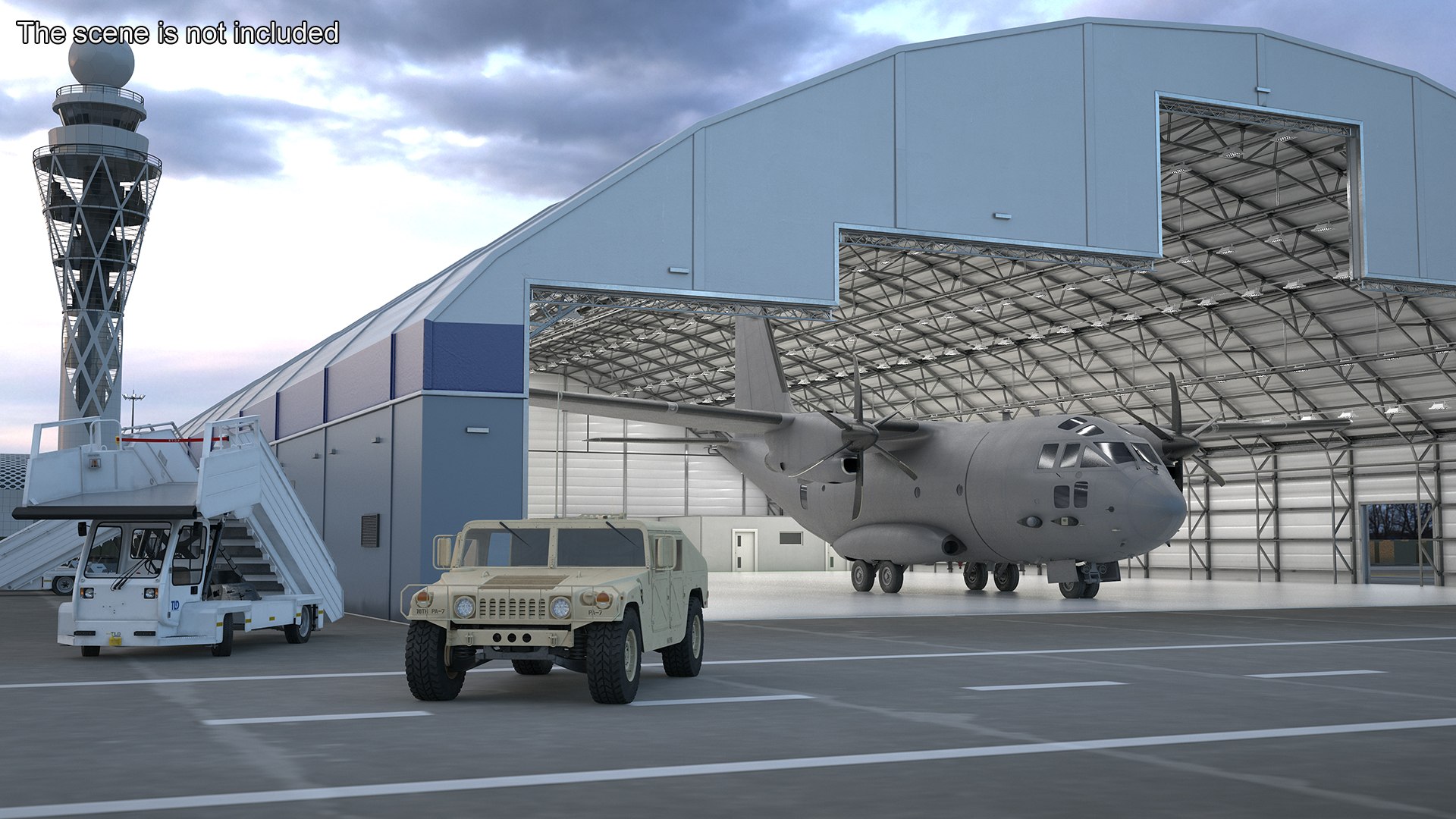 3D Multi-mission Aircraft Grey Rigged Model - TurboSquid 2296092