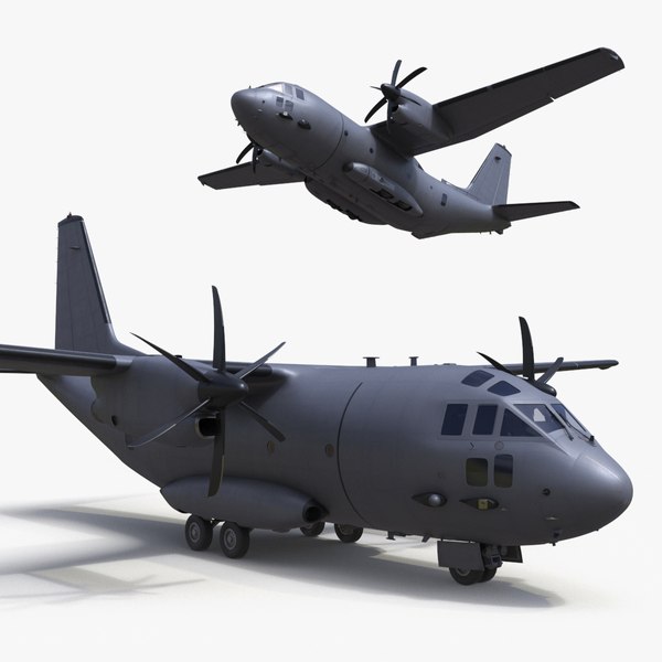 modelo 3d Avión multimisión con aparejo gris - TurboSquid 2296092