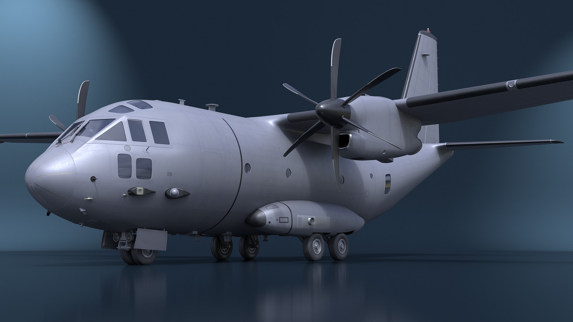 3D Multi-mission Aircraft Grey Rigged Model - TurboSquid 2296092
