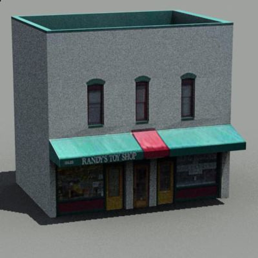 maya shops building 01