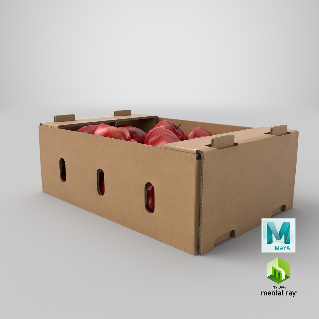 3D cardboard display box red - TurboSquid 1473722