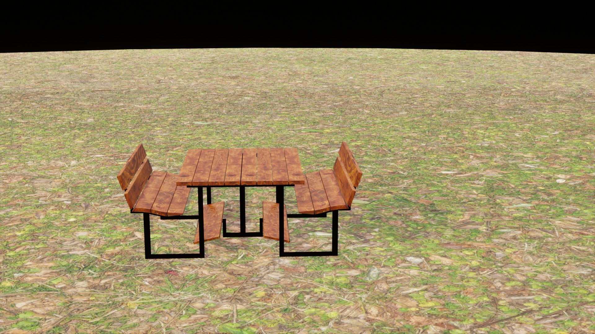 3D Stylized Low Poly Hotel Bench 3D Model Urban Nature Settings ...