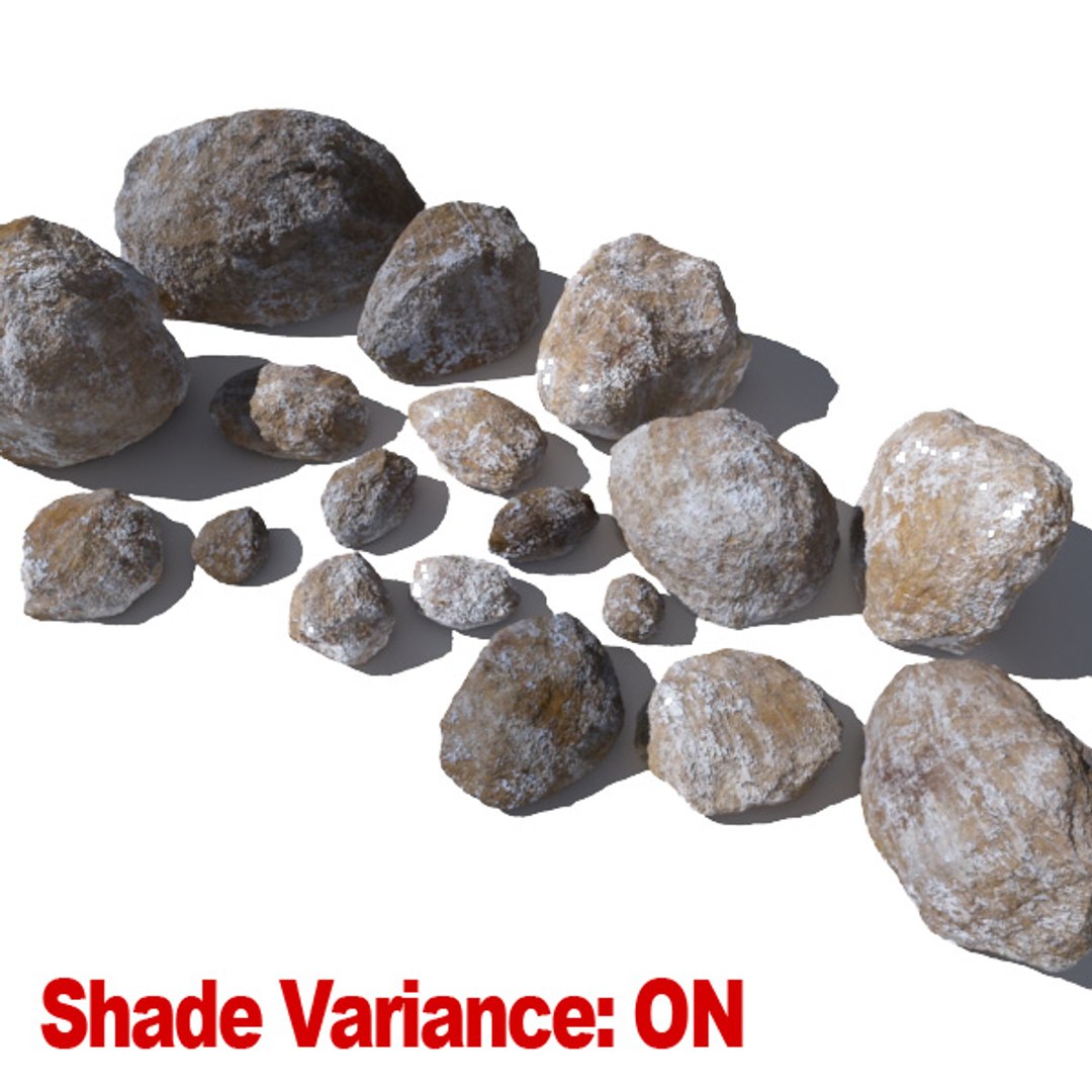 Smooth Rocks Stones - 3d Model