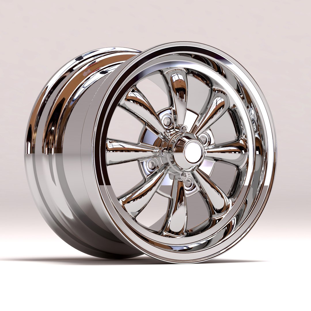EMPI GT 8 Spoke Rim 3D Model - TurboSquid 2034883