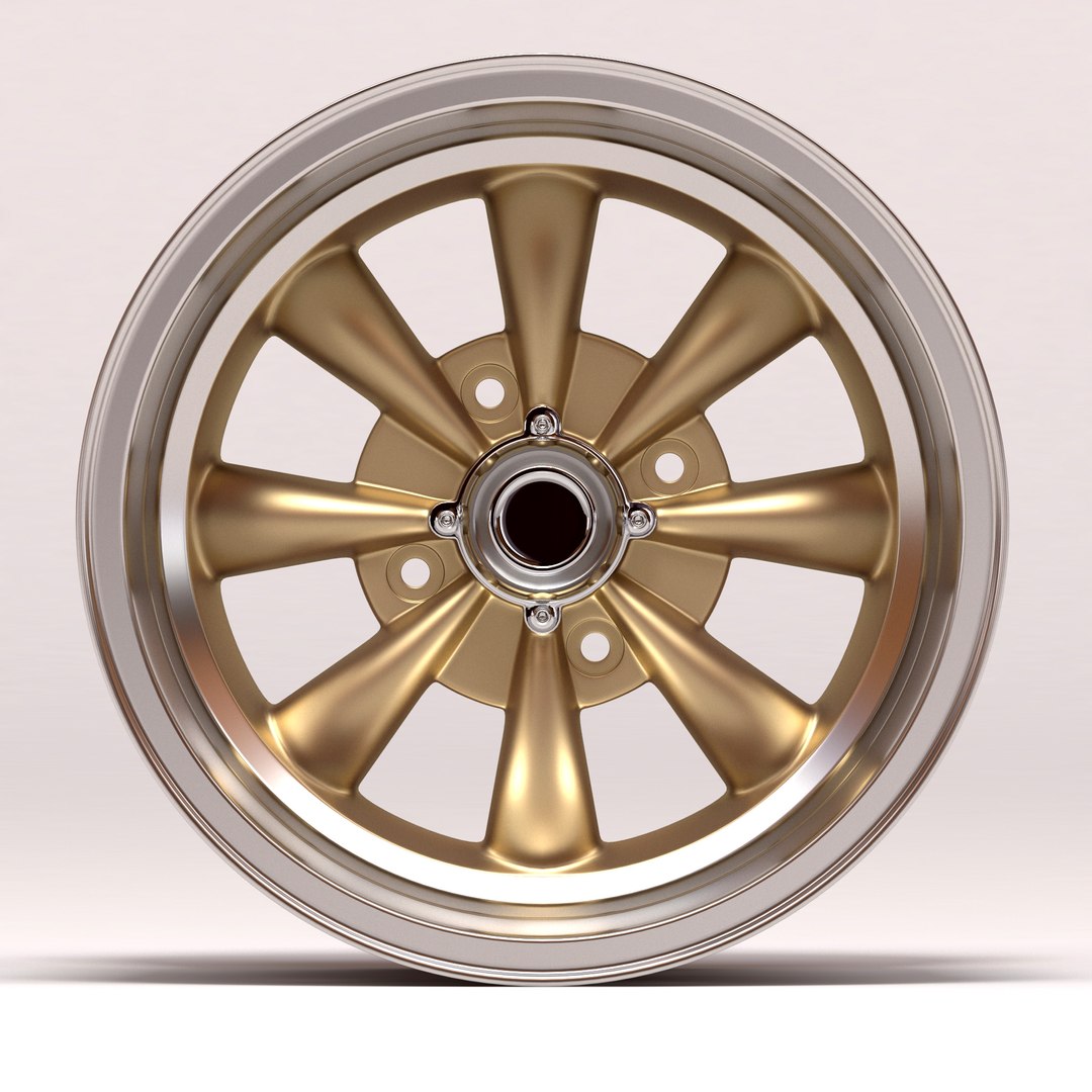 EMPI GT 8 Spoke Rim 3D Model - TurboSquid 2034883