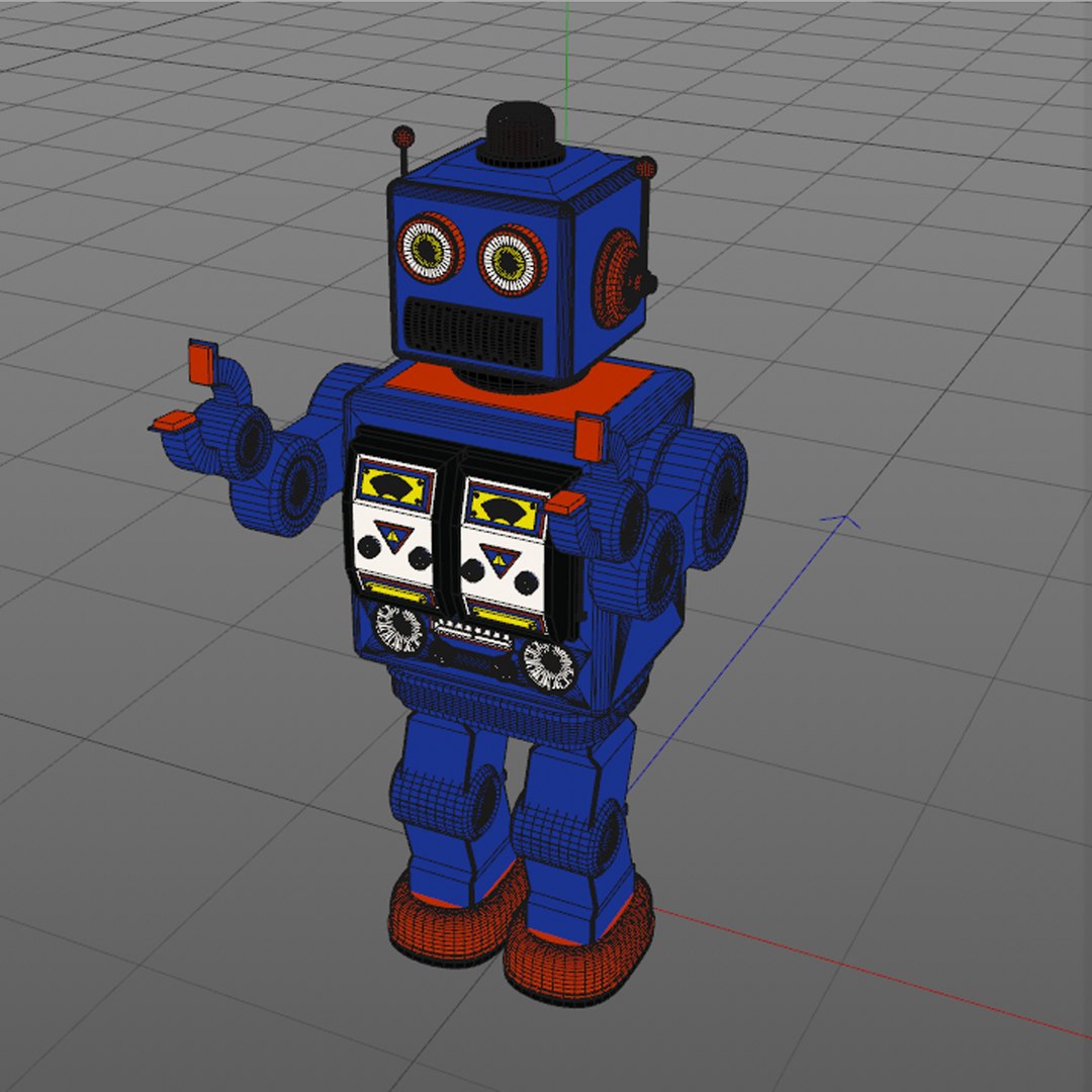 Tin Robot Toy 3D Model - TurboSquid 1174510