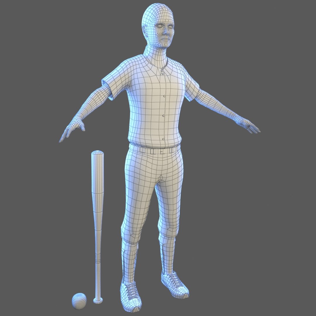 3D Softball Bat Ball Model - TurboSquid 1470677