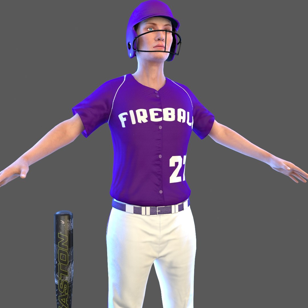 3D Softball Bat Ball Model - TurboSquid 1470677
