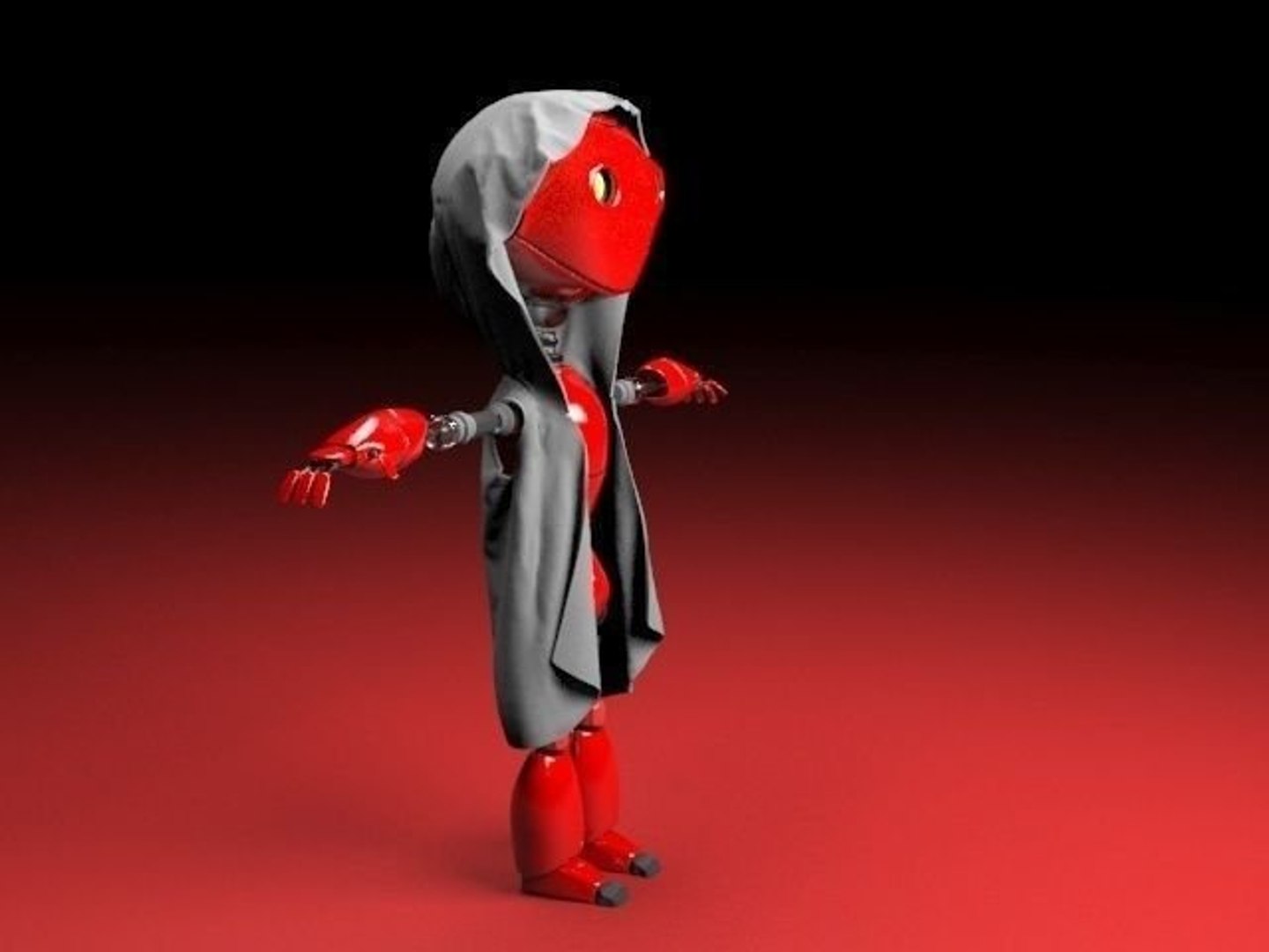 Robot Red Cartoon 3D Model - TurboSquid 1392032