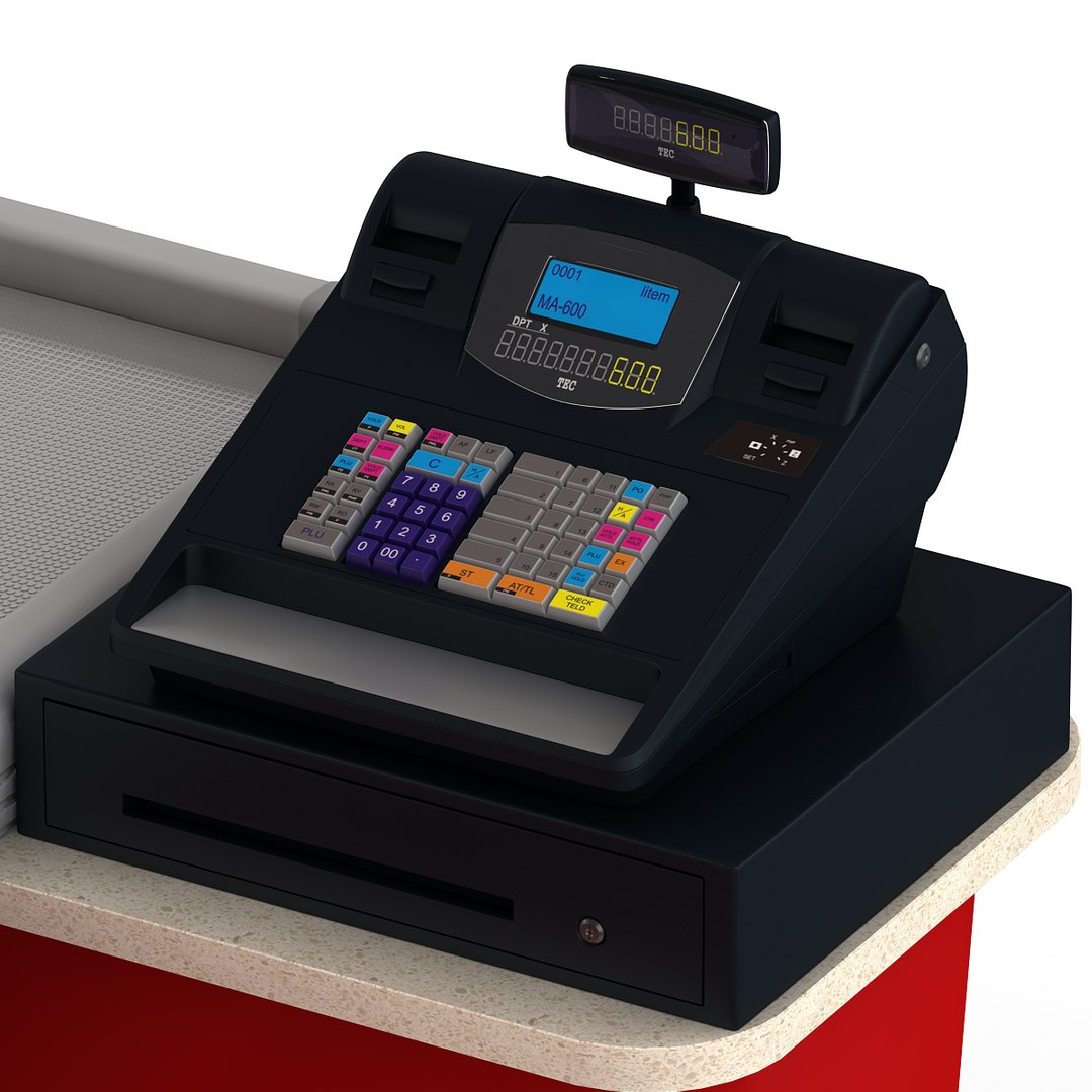 3d Model Cash Counter 8