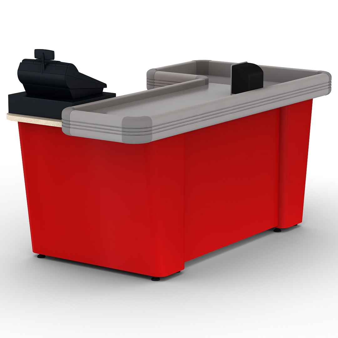 3d Model Cash Counter 8