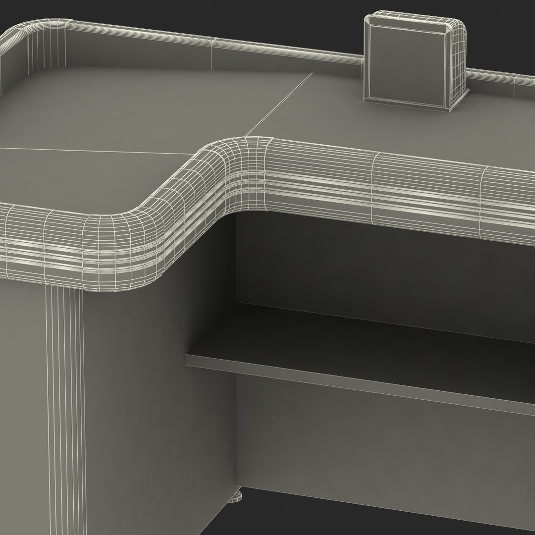 3d Model Cash Counter 8