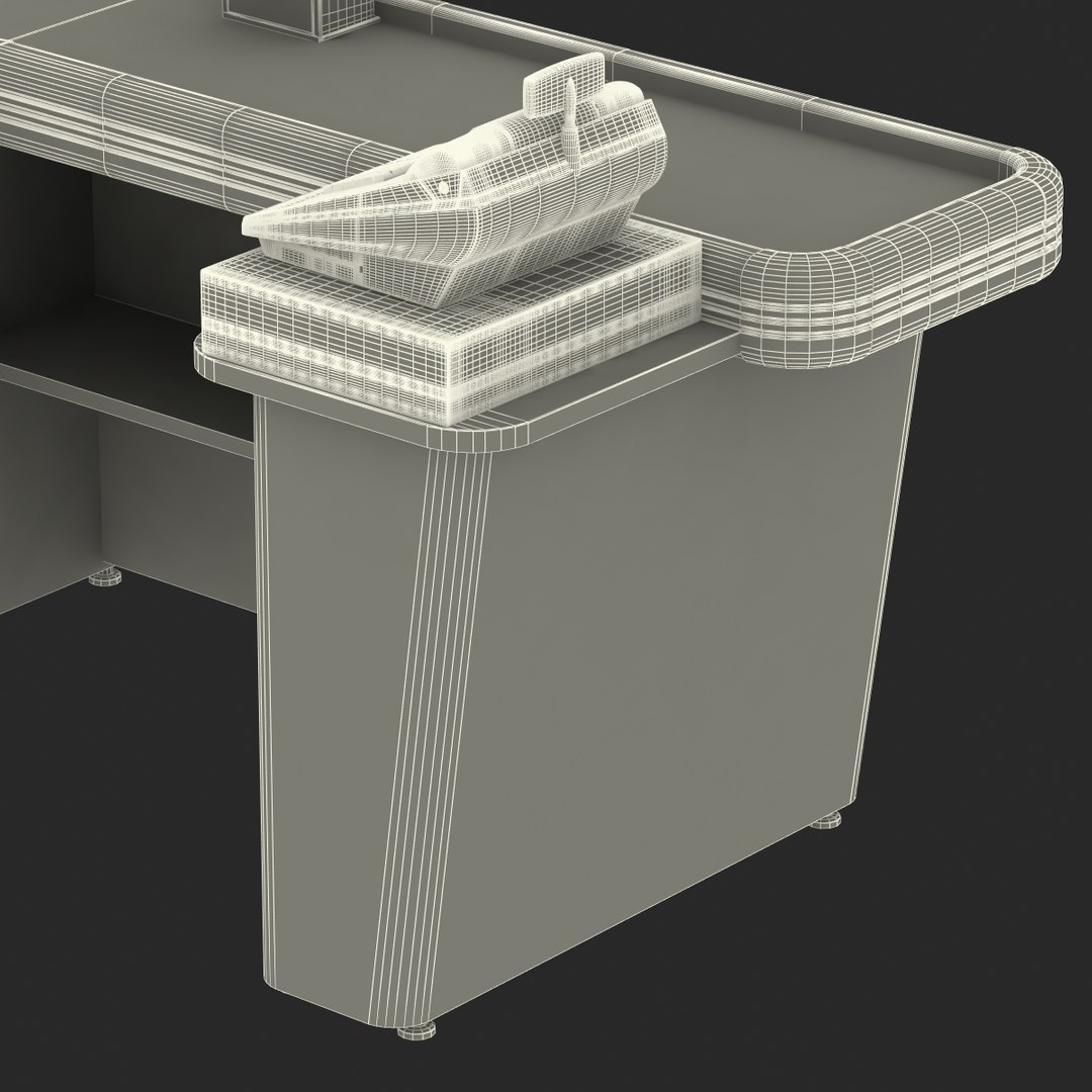 3d Model Cash Counter 8