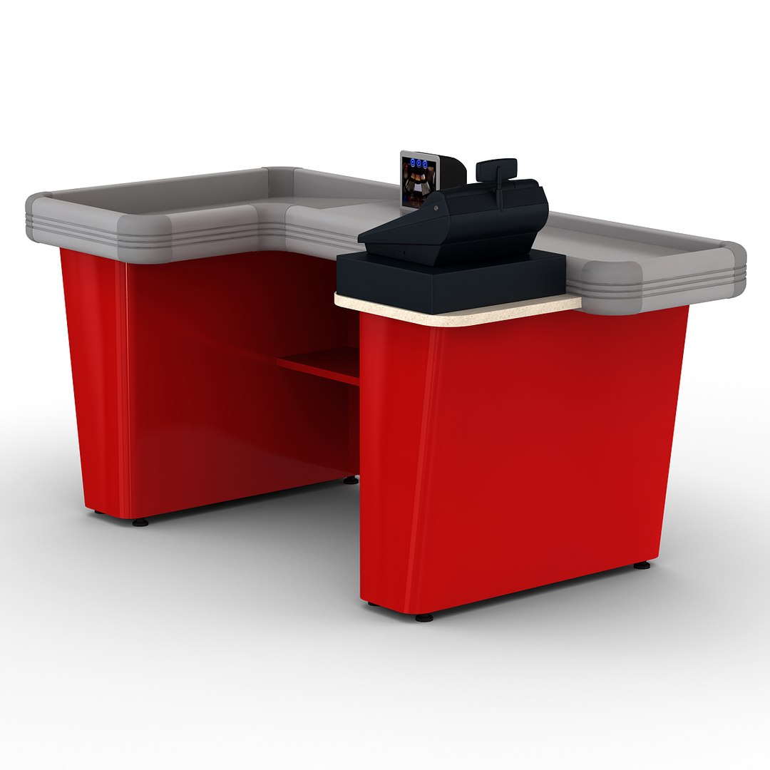 3d Model Cash Counter 8
