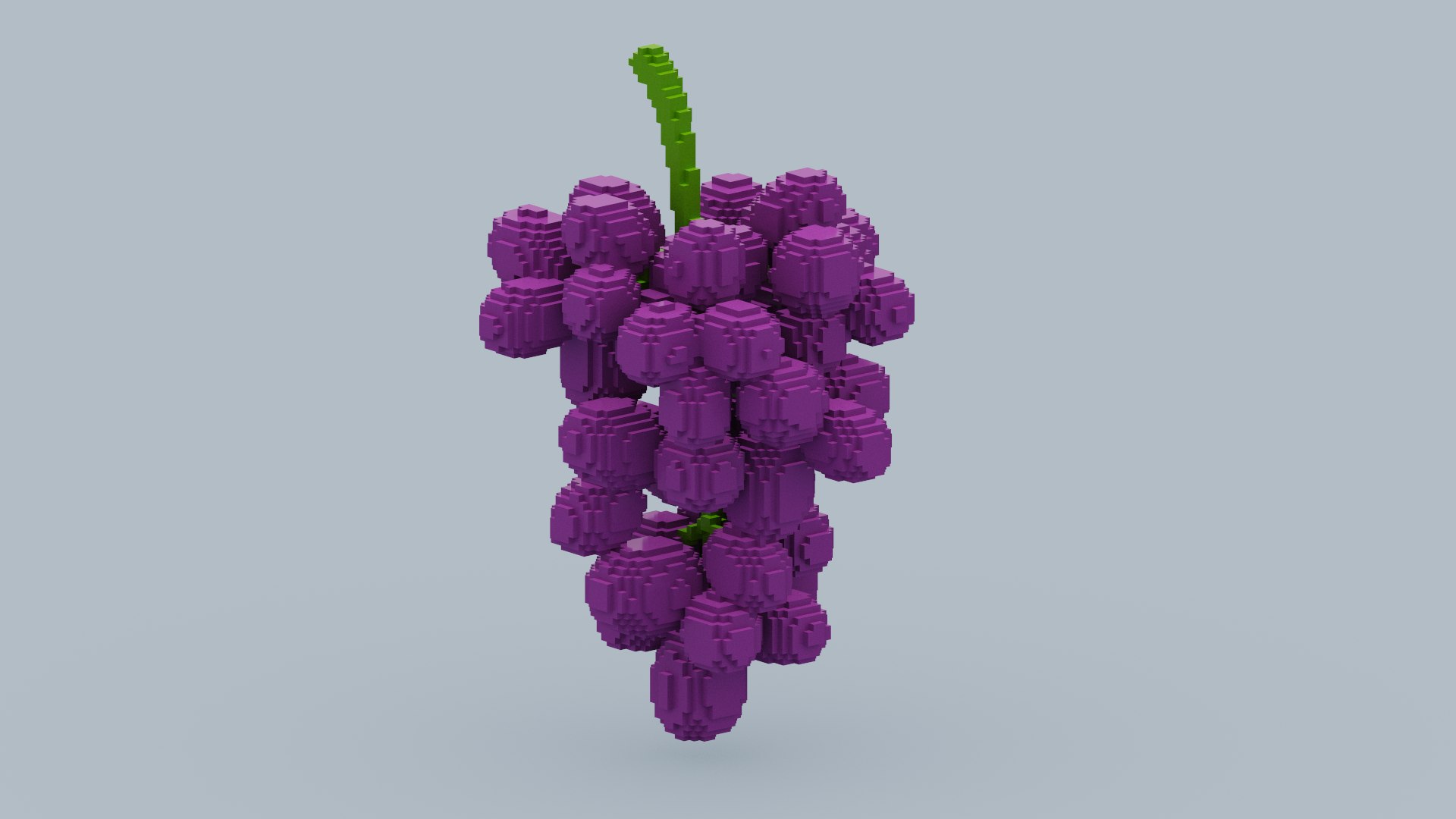 3D Voxel Grape model - TurboSquid 1934352