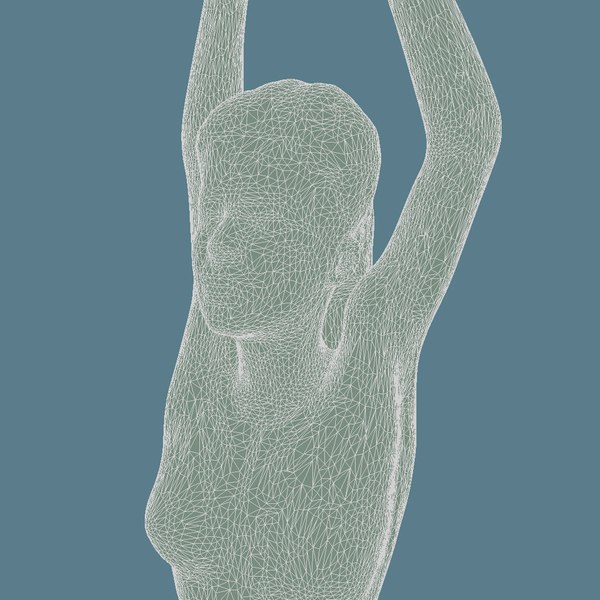 3d model female body sculpture