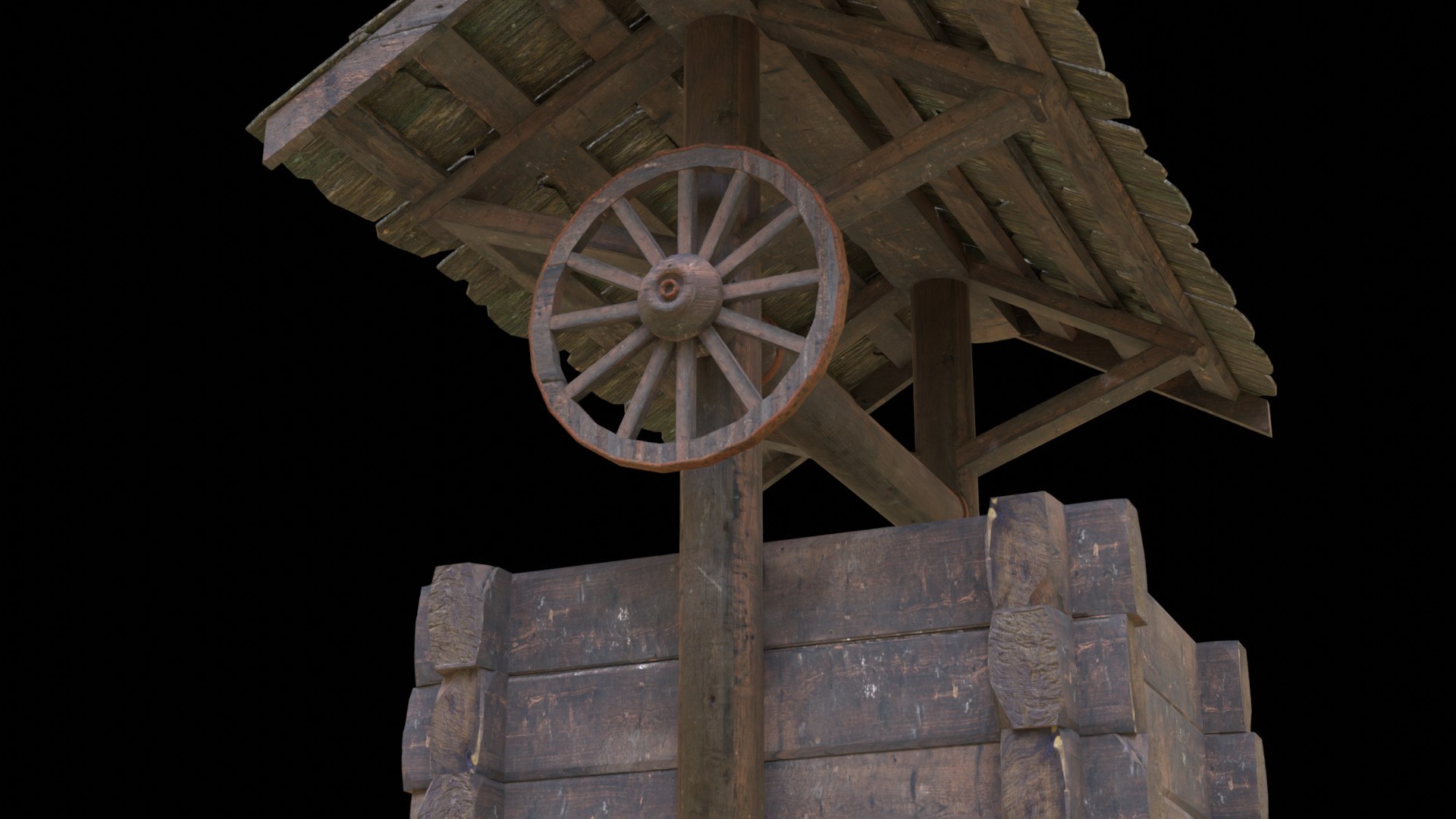 3D Old Well Game Ready - TurboSquid 1968326