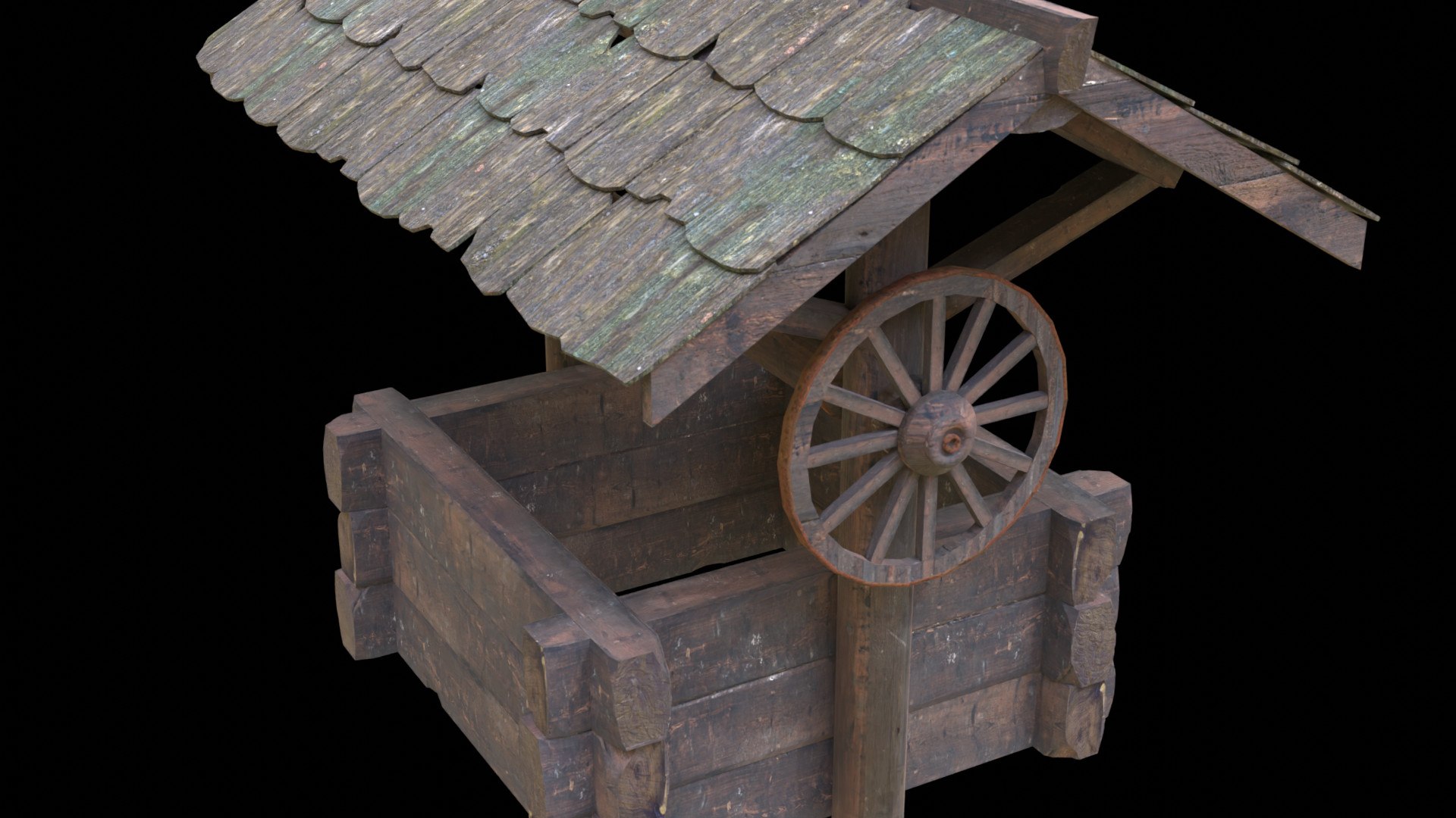3D Old Well Game Ready - TurboSquid 1968326