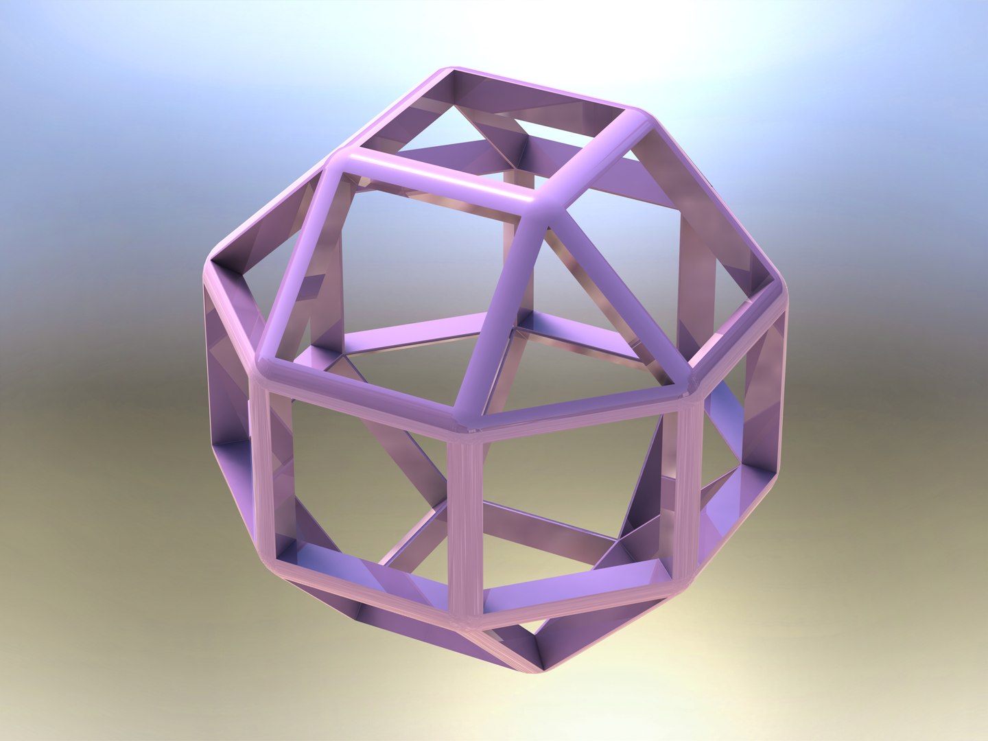 Wireframe Shape Rhombicuboctahedron 3D model - TurboSquid 2162779