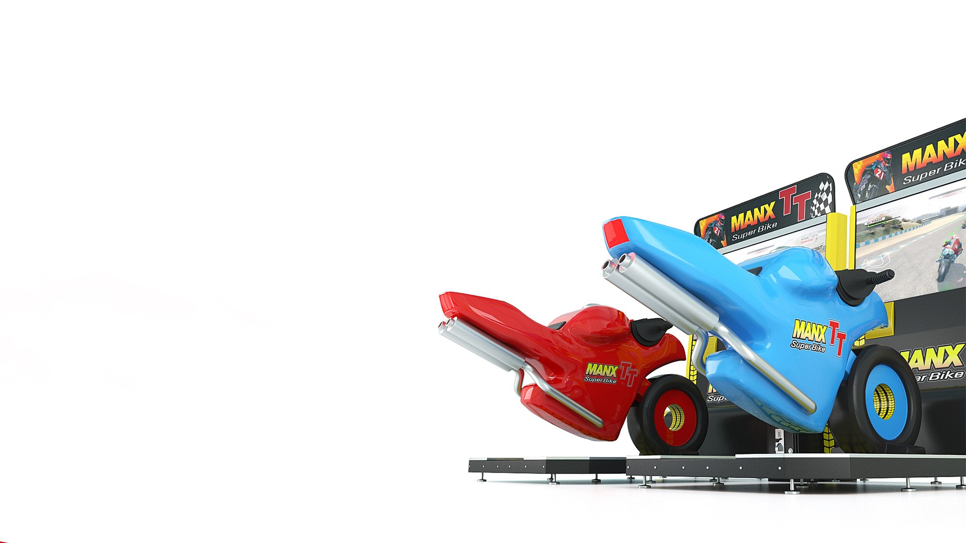 3d model simulator moto racing arcade machine