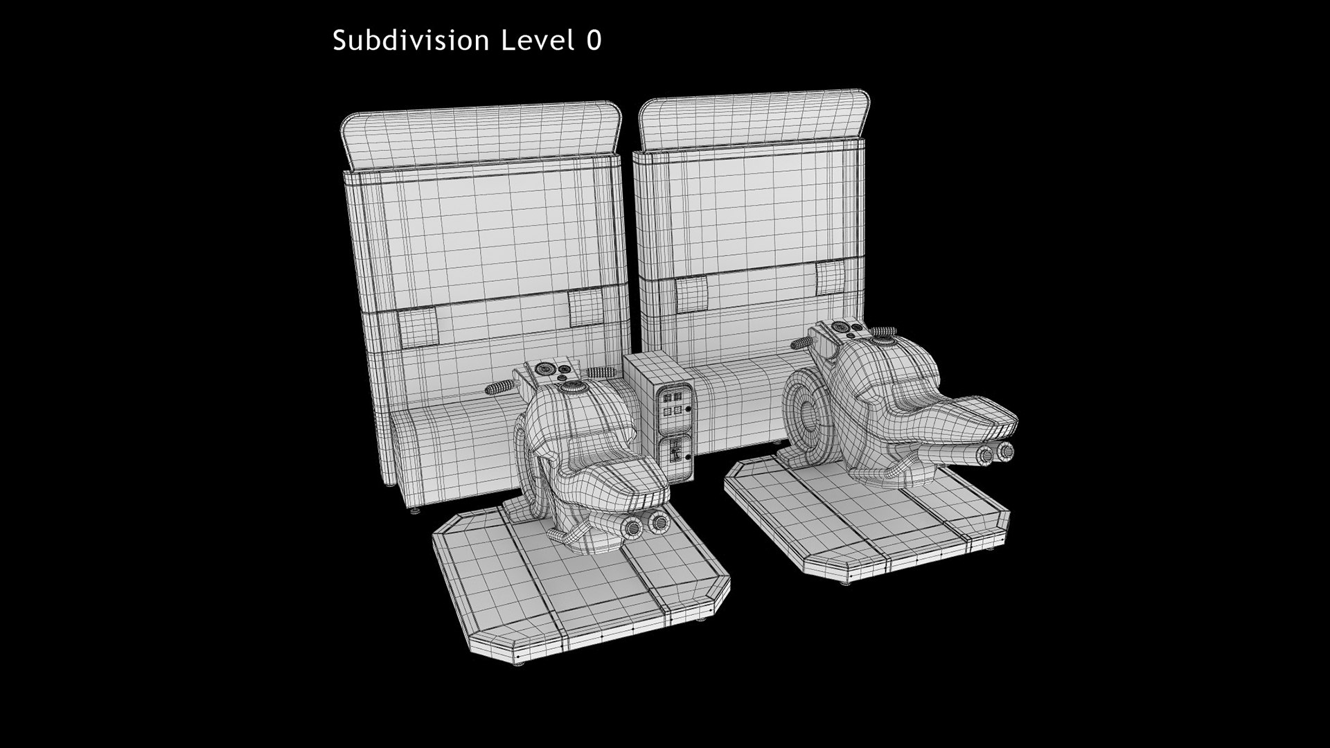 3d model simulator moto racing arcade machine