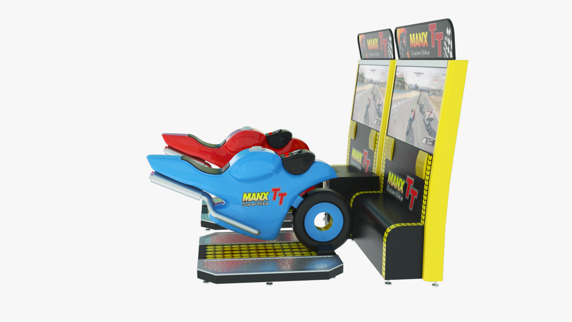 3d model simulator moto racing arcade machine