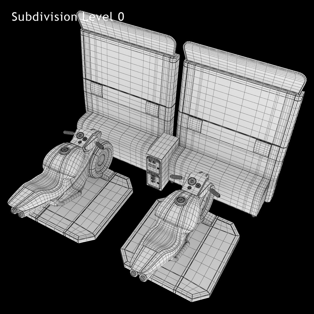 3d model simulator moto racing arcade machine