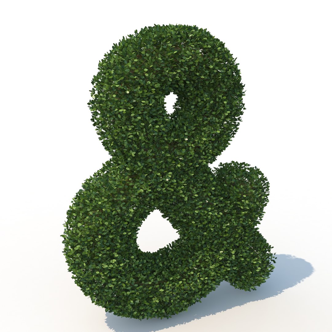 3D shaped hedge - TurboSquid 1453065