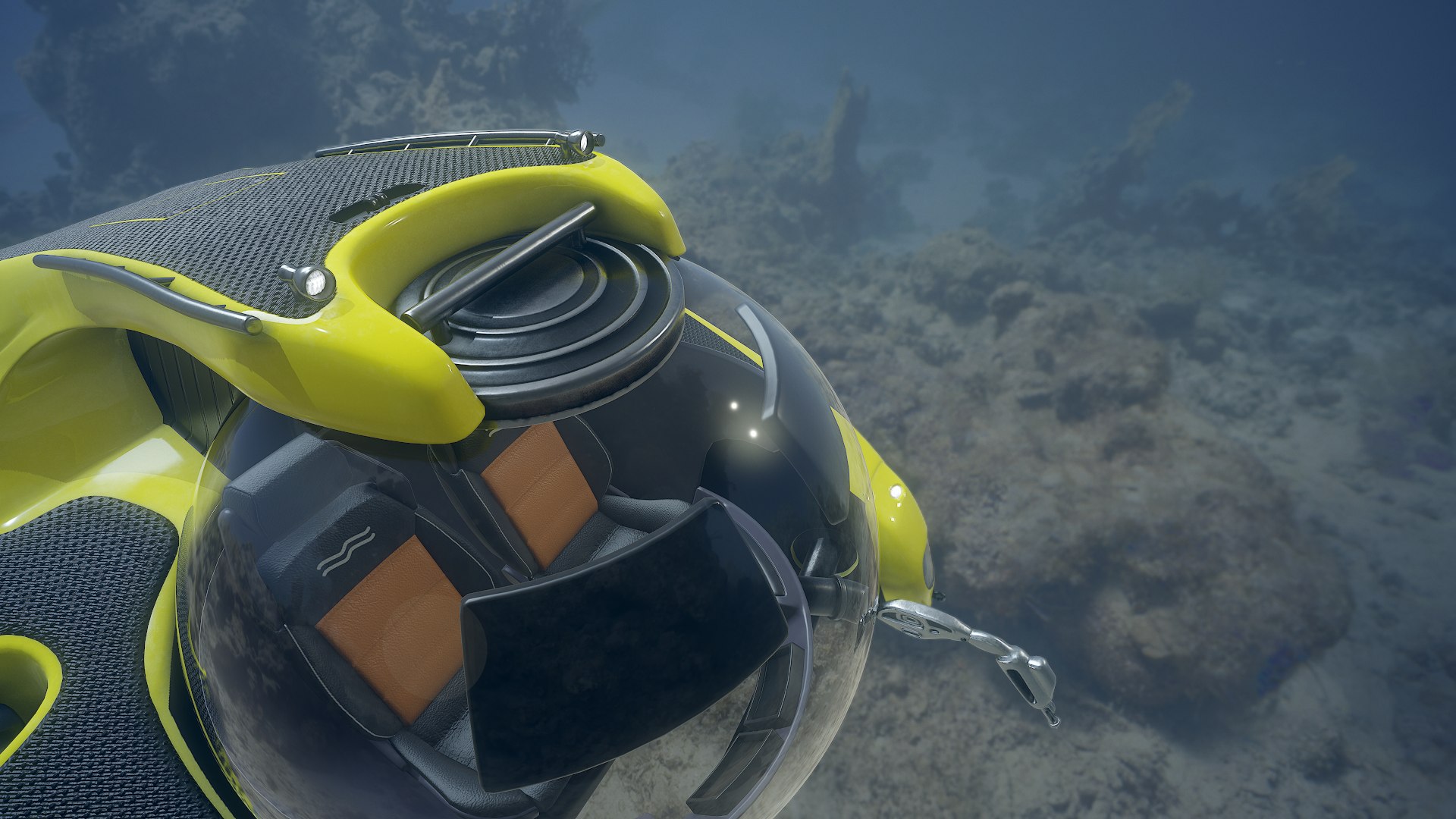 3D underwater mini u-boat c-researcher model - TurboSquid 1481064