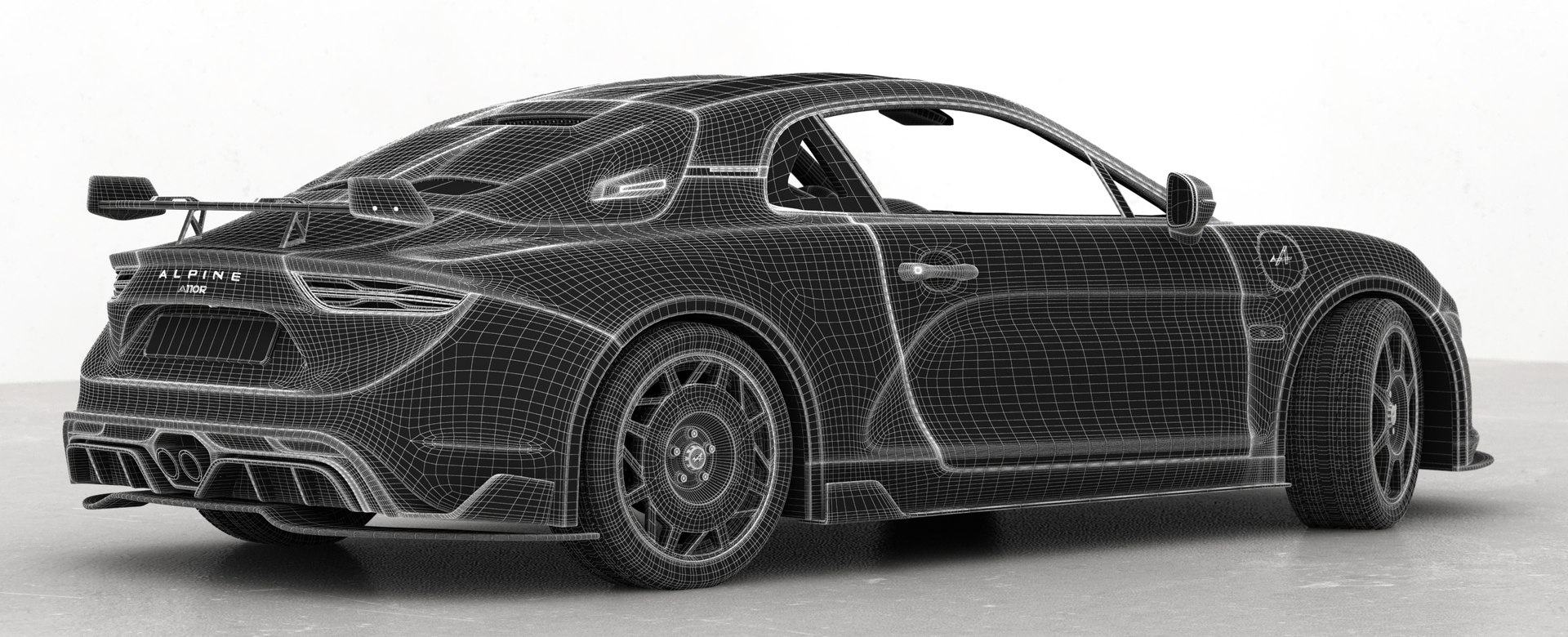 3D Alpine A110 R 2023 Opening doors and trunk - TurboSquid 2080864