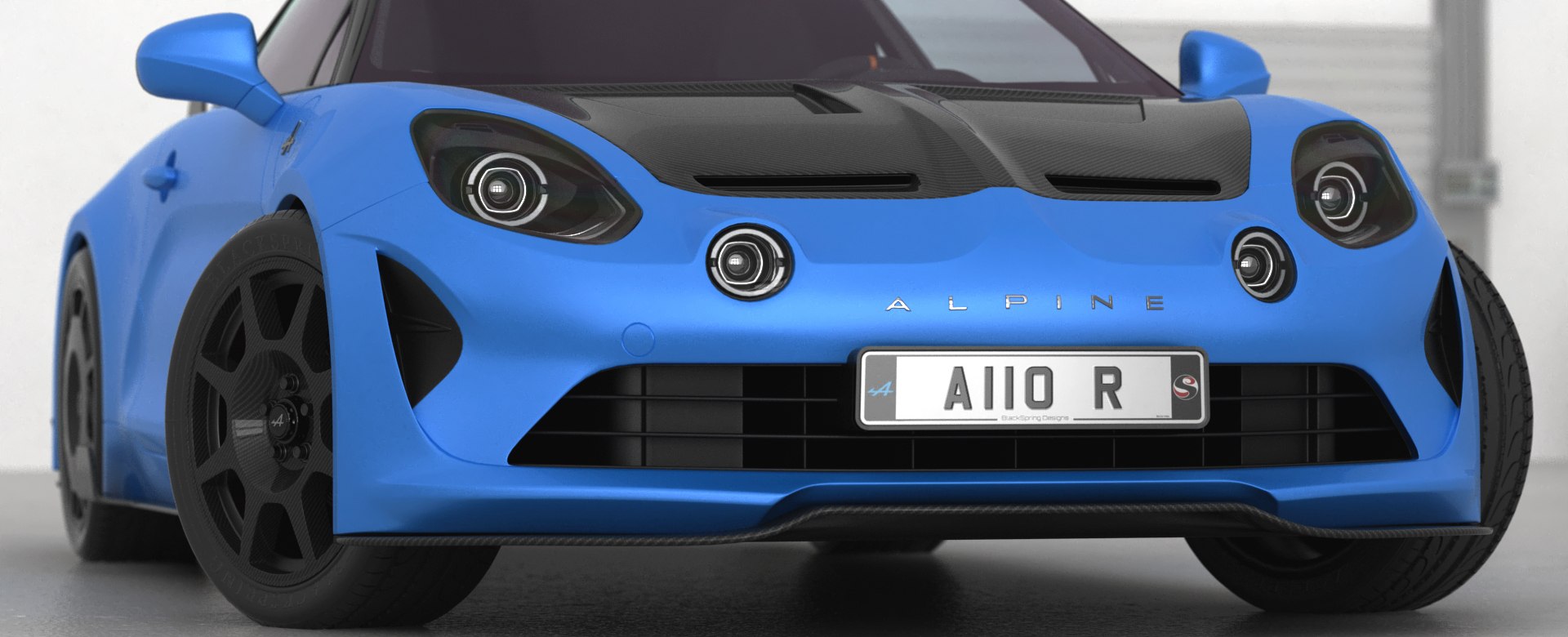 3D Alpine A110 R 2023 Opening doors and trunk - TurboSquid 2080864