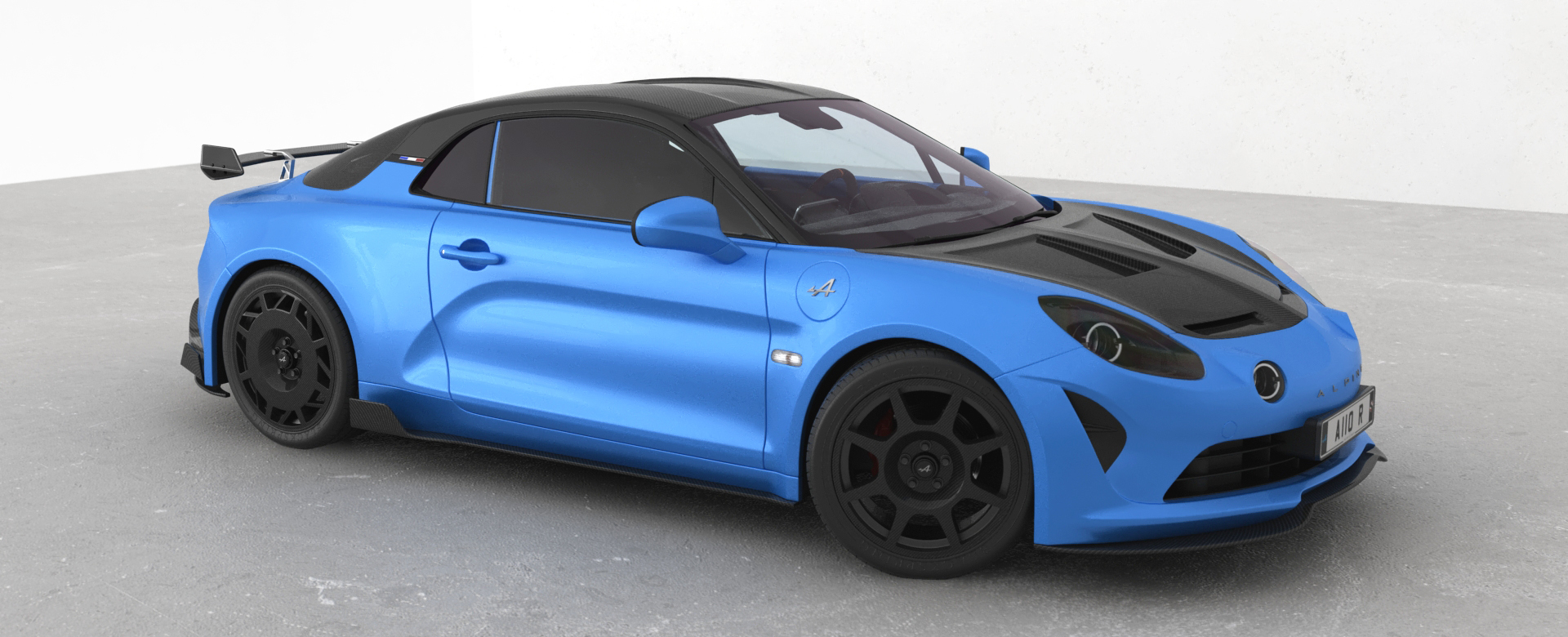 3D Alpine A110 R 2023 Opening doors and trunk - TurboSquid 2080864
