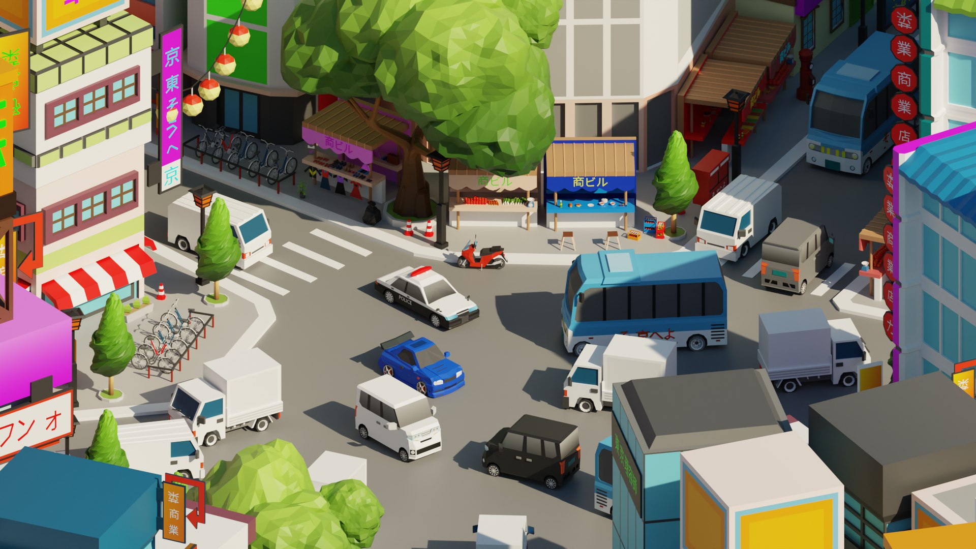 Low Poly Tokyo Japan City 3D - TurboSquid 2291885