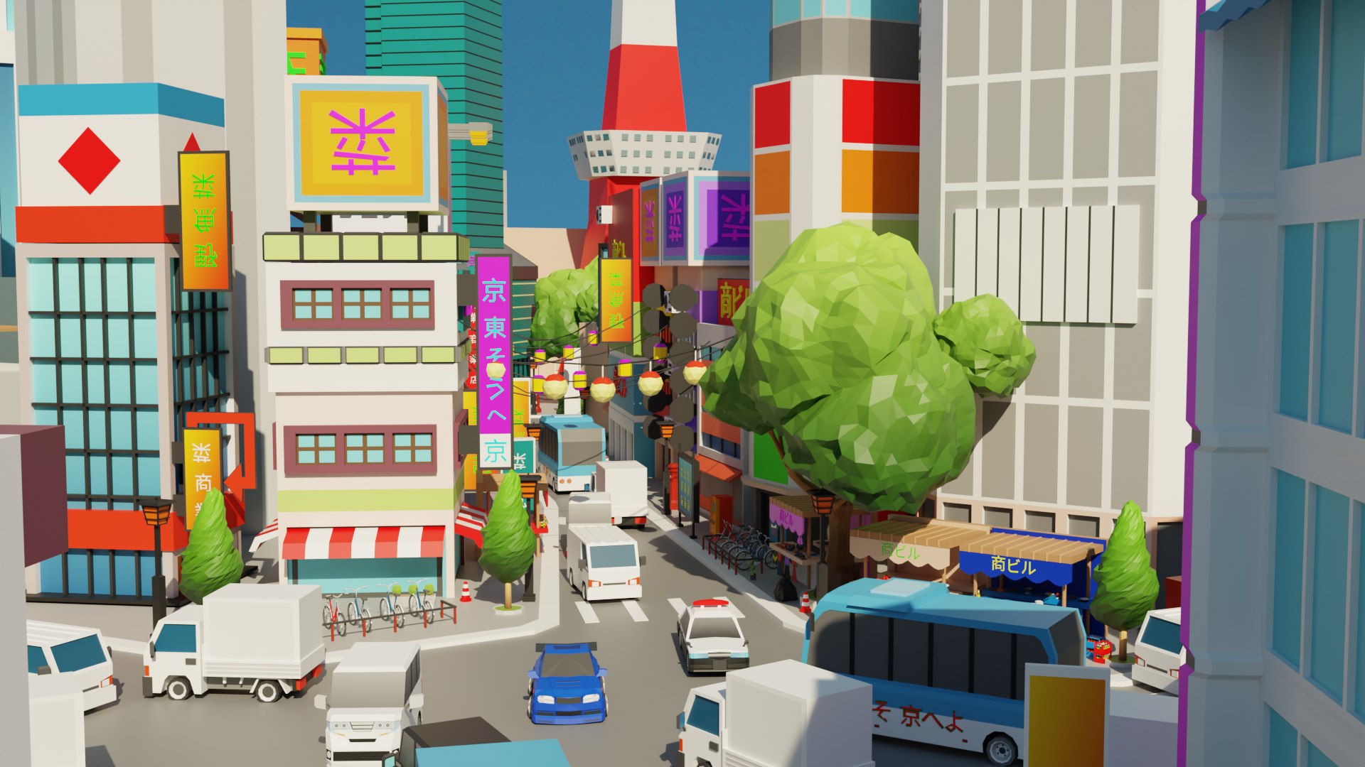 Low Poly Tokyo Japan City 3D - TurboSquid 2291885